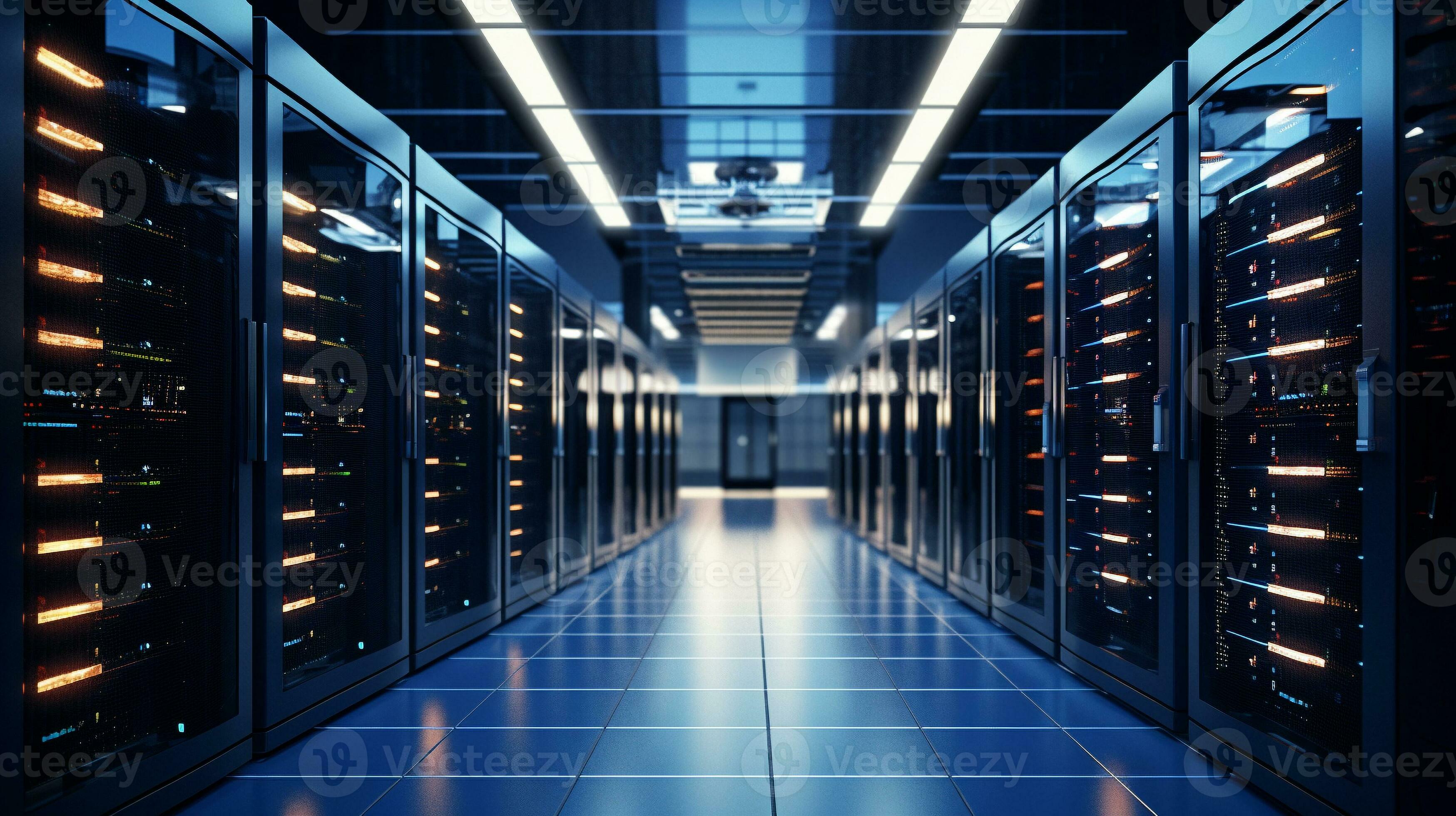 computer server room. data center for digital database collection. generative AI 28740338 Stock ...