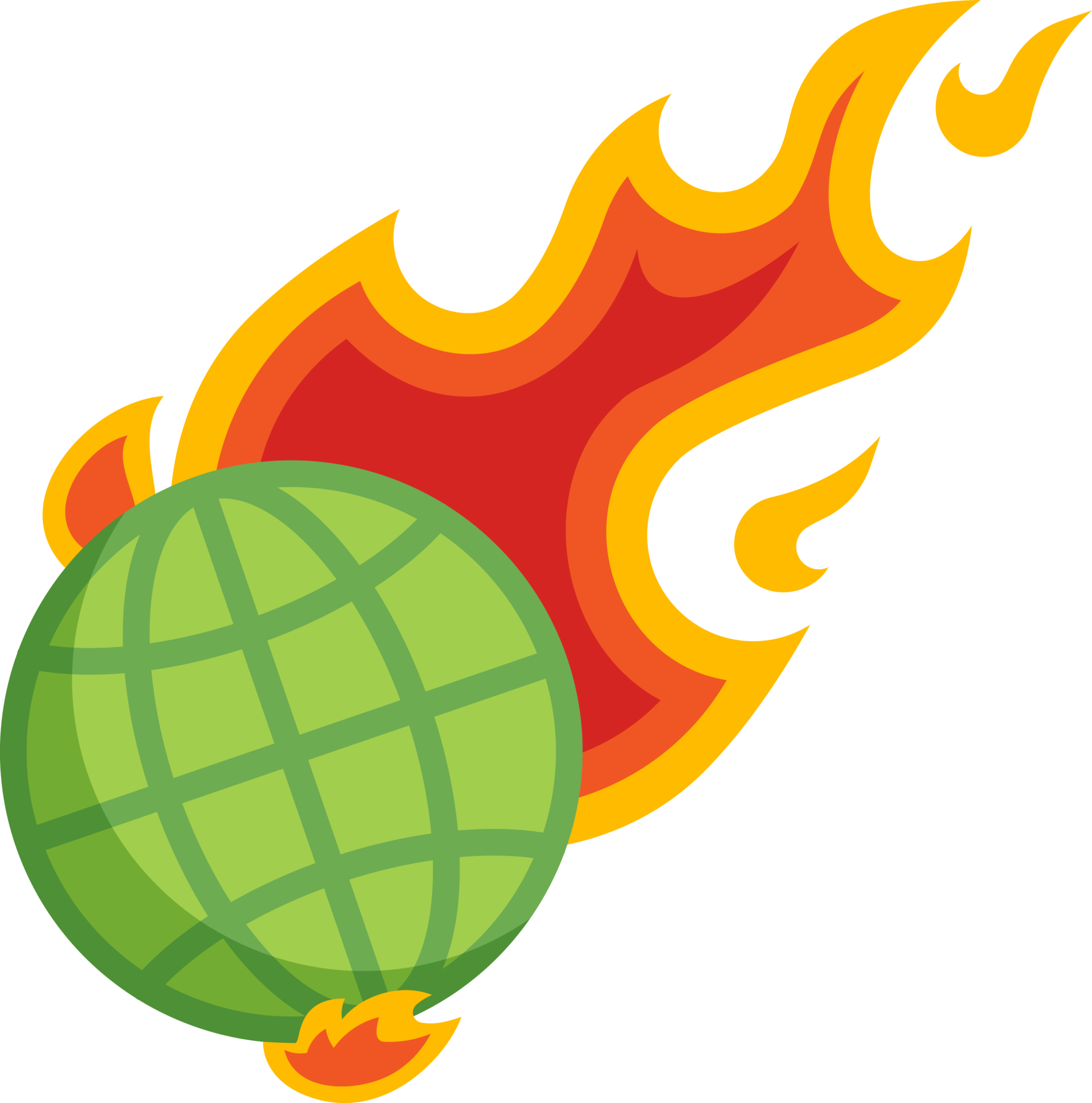 Globe Fire Icon 28747684 Png