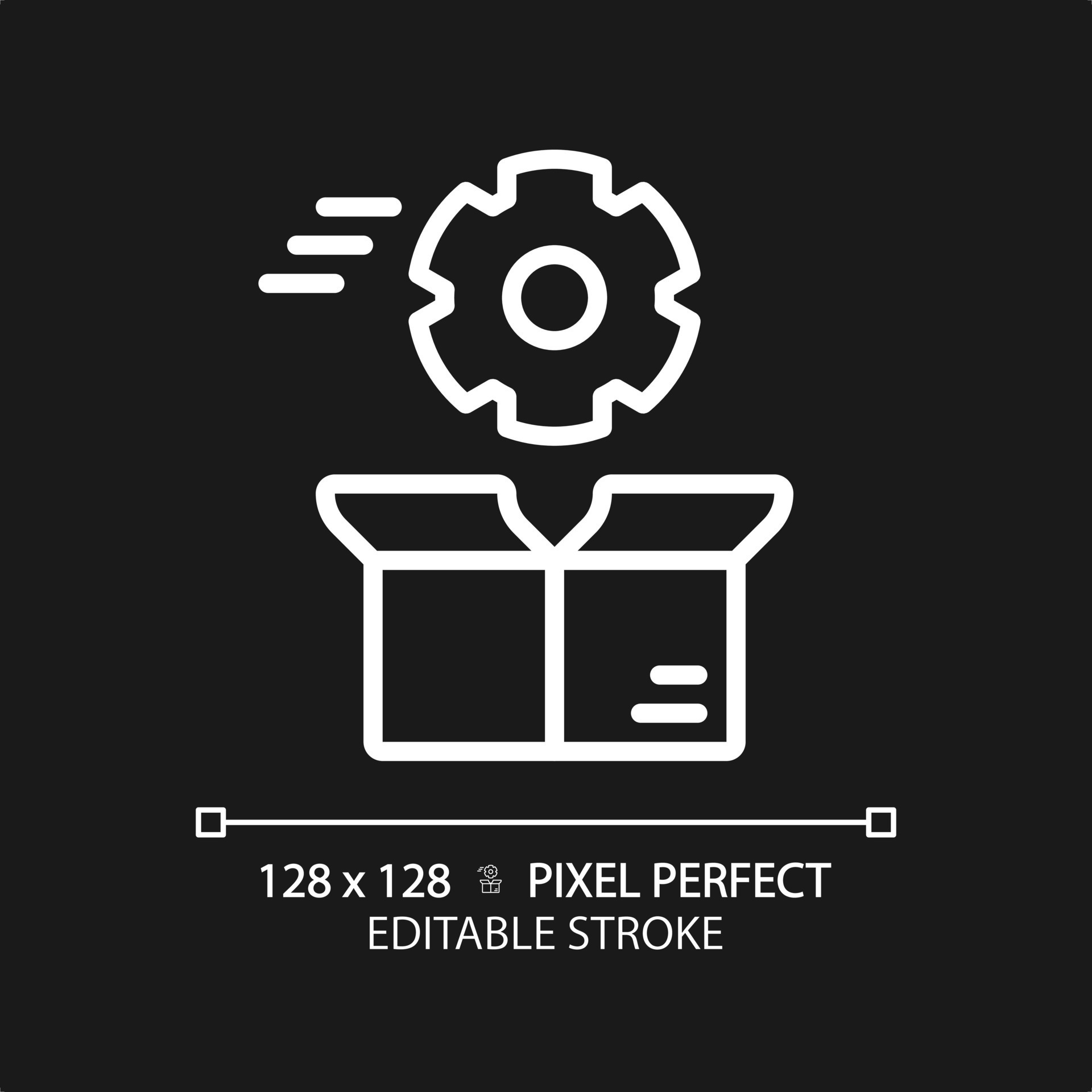 Pixel Perfect Editable Optimization Icon Isolated Vector Product Management Thin Line