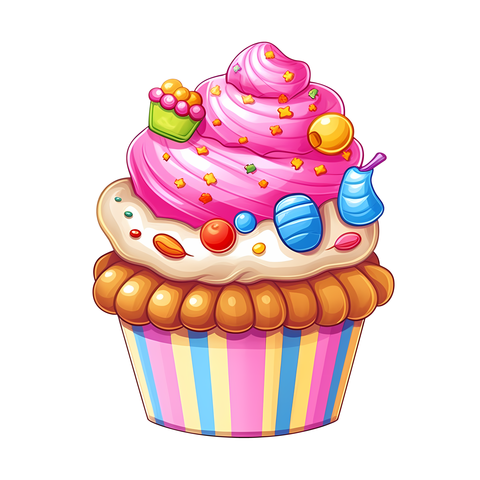 Birthday Cupcake Clip Art