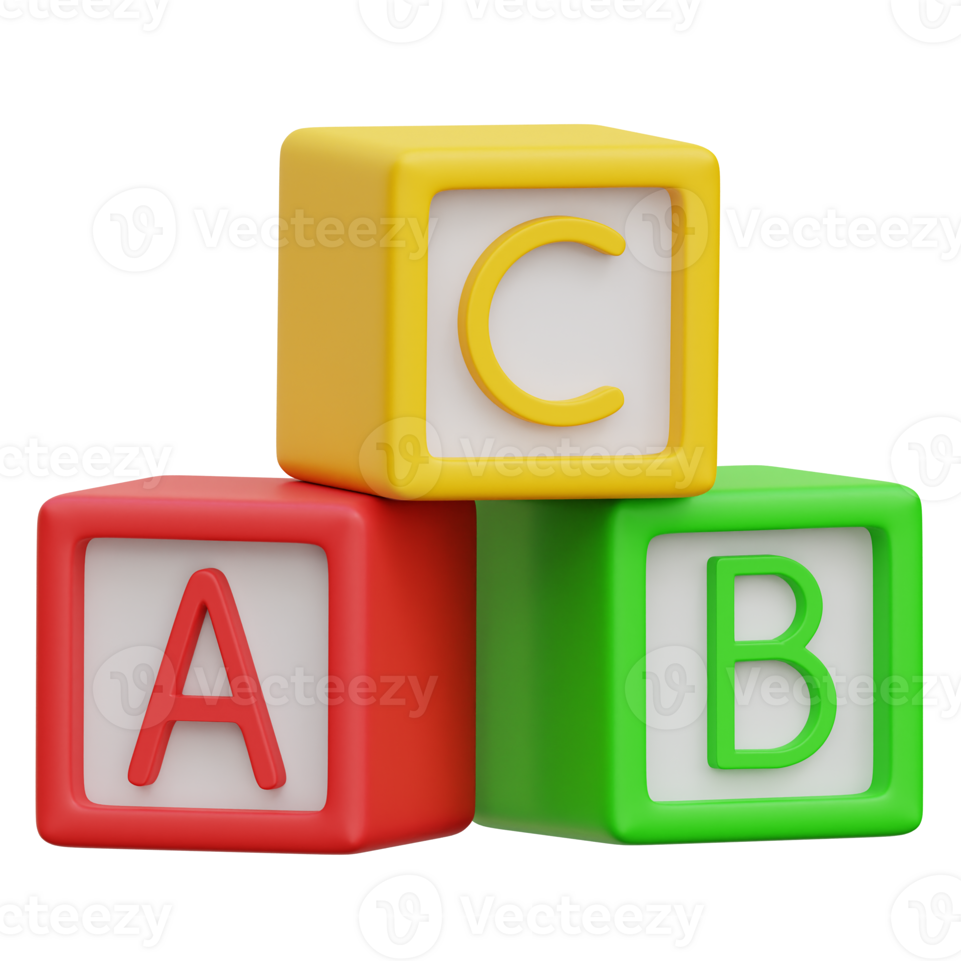 Alphabet Blocks 3d icon Illustration 28753785 PNG
