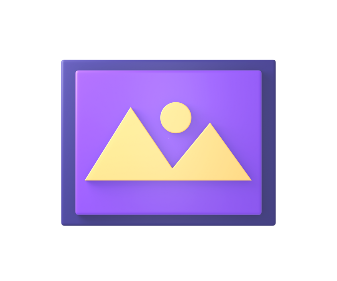 3d purple photo image picture icon for UI UX web mobile apps social ... 3d purple photo image picture icon for UI UX web mobile apps social ...