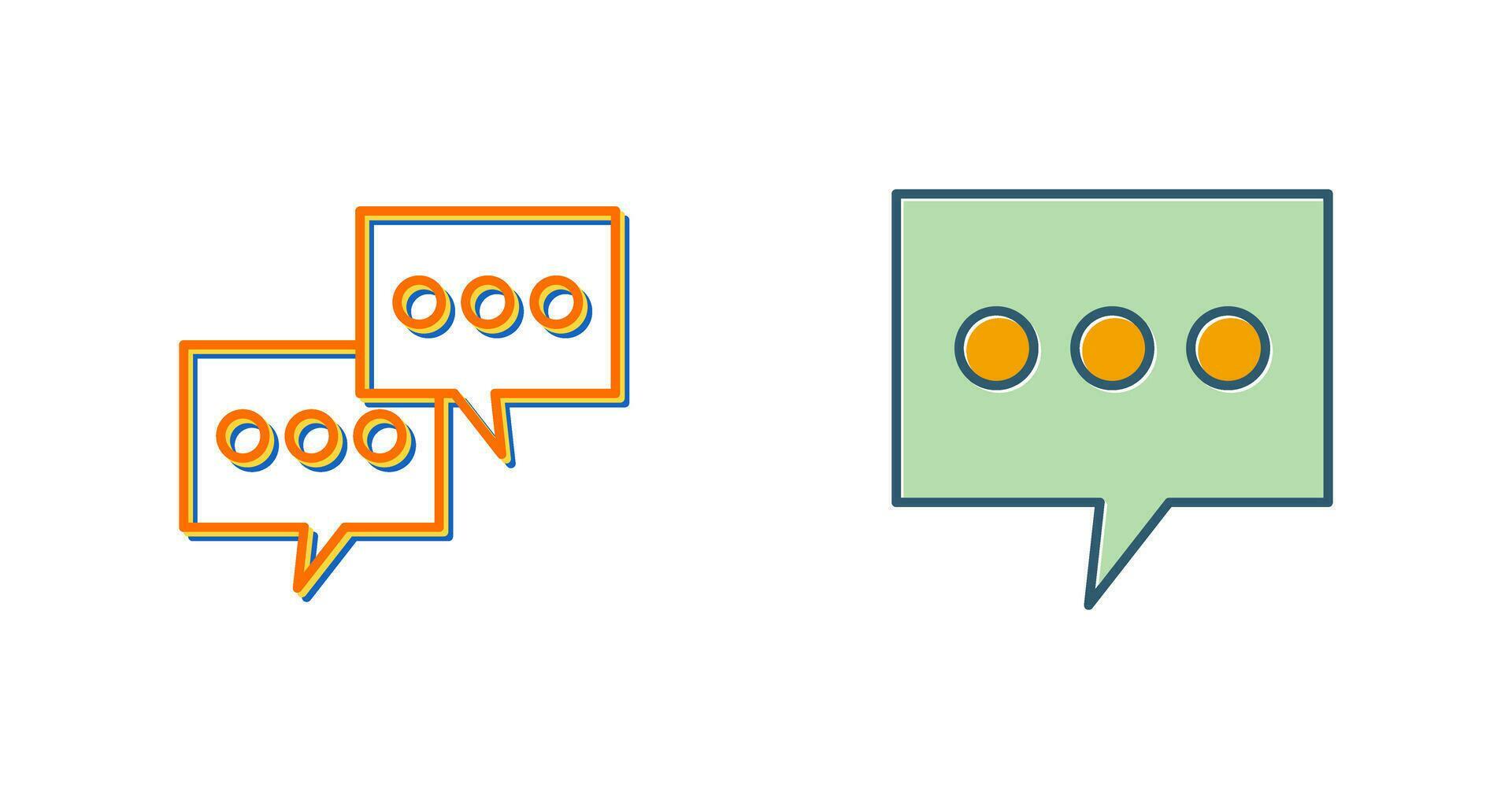 Double Message Bubble Vector Icon 28758017 Vector Art At Vecteezy