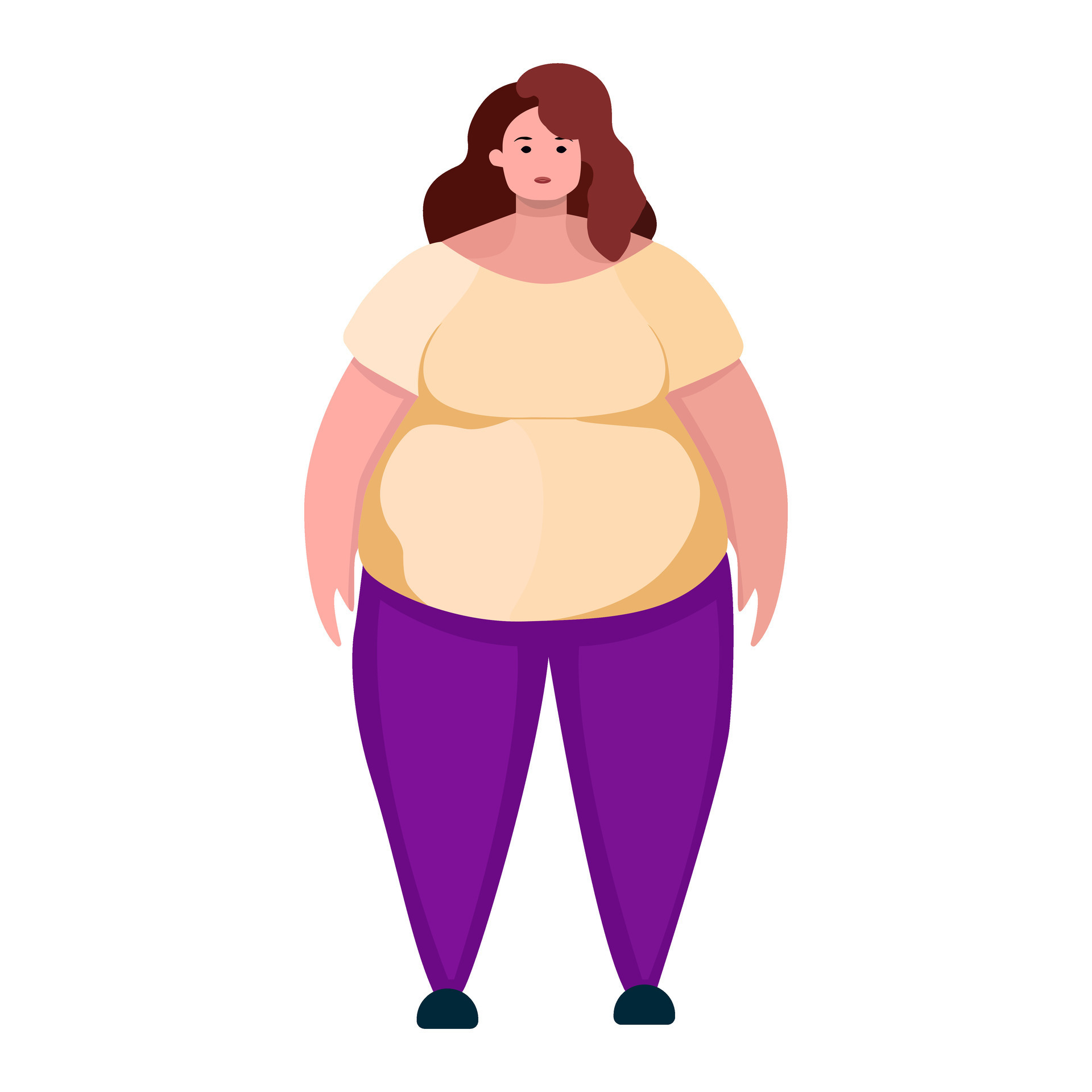Obese Woman Clip Art Vector Illustration 28763409 Vector Art At Vecteezy