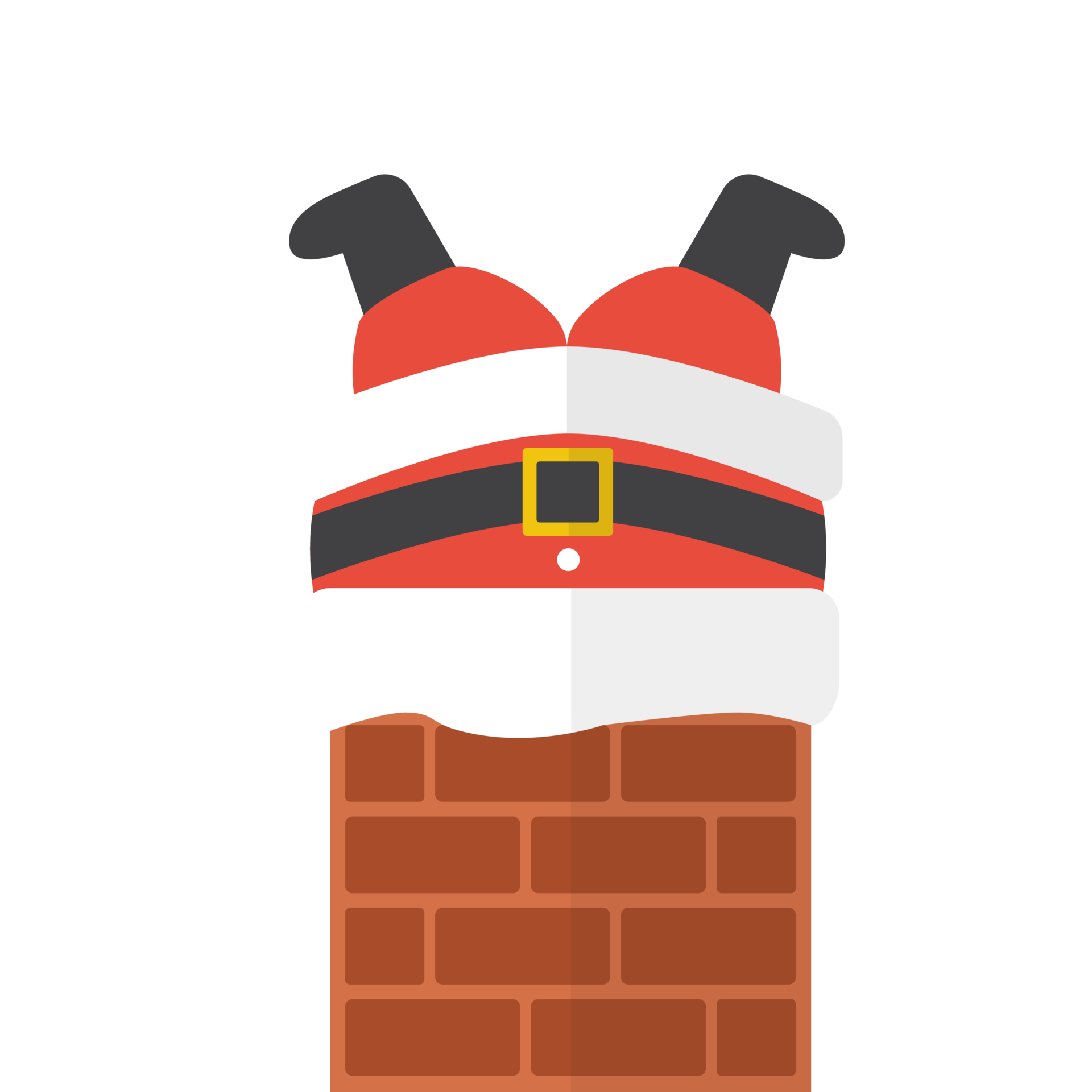 Santa claus stuck in the chimney 28766614 PNG Santa claus stuck in the chimney 28766614 PNG