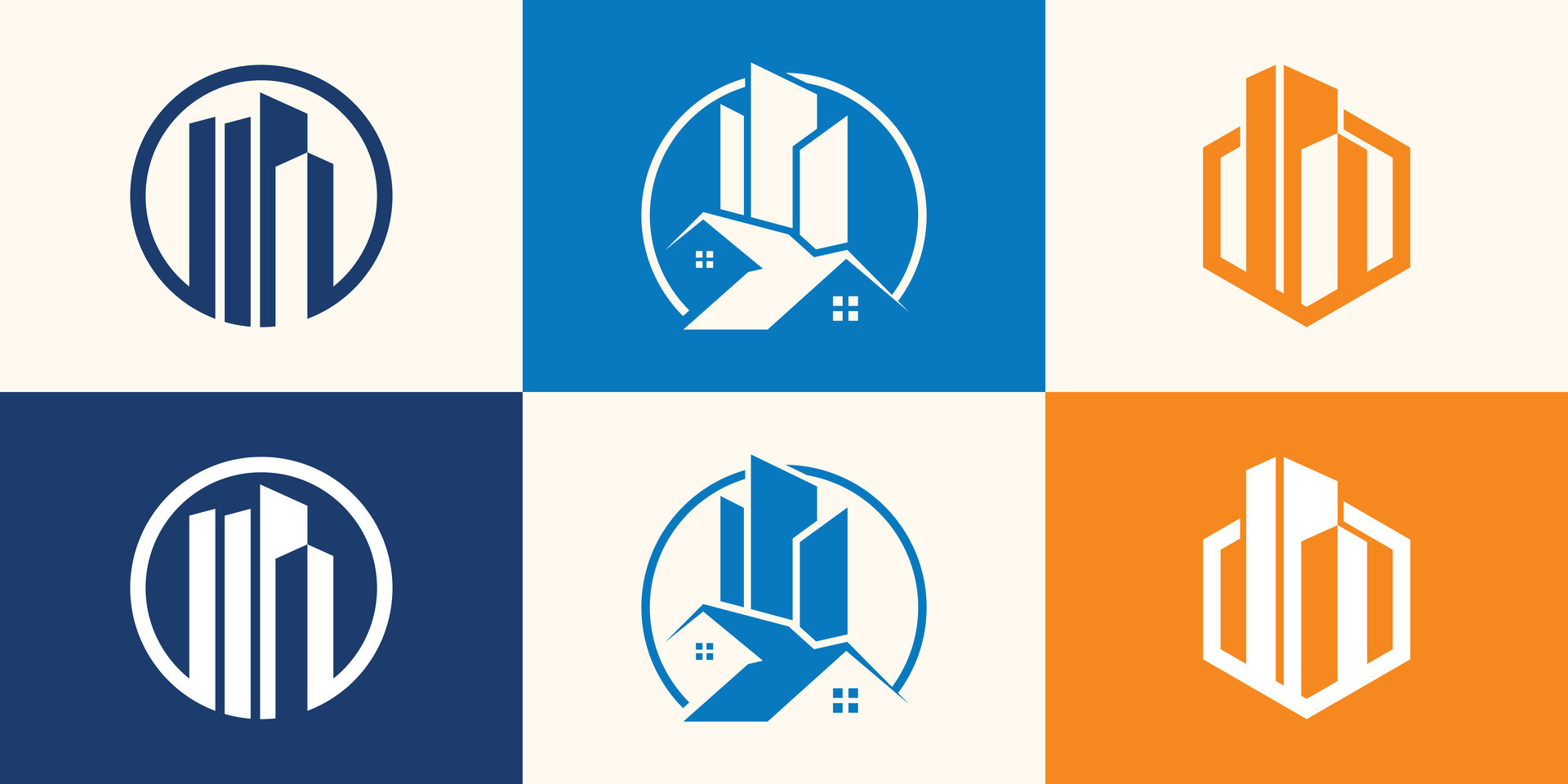 collection of building architecture sets Premium Vector 28774983 Vector ...