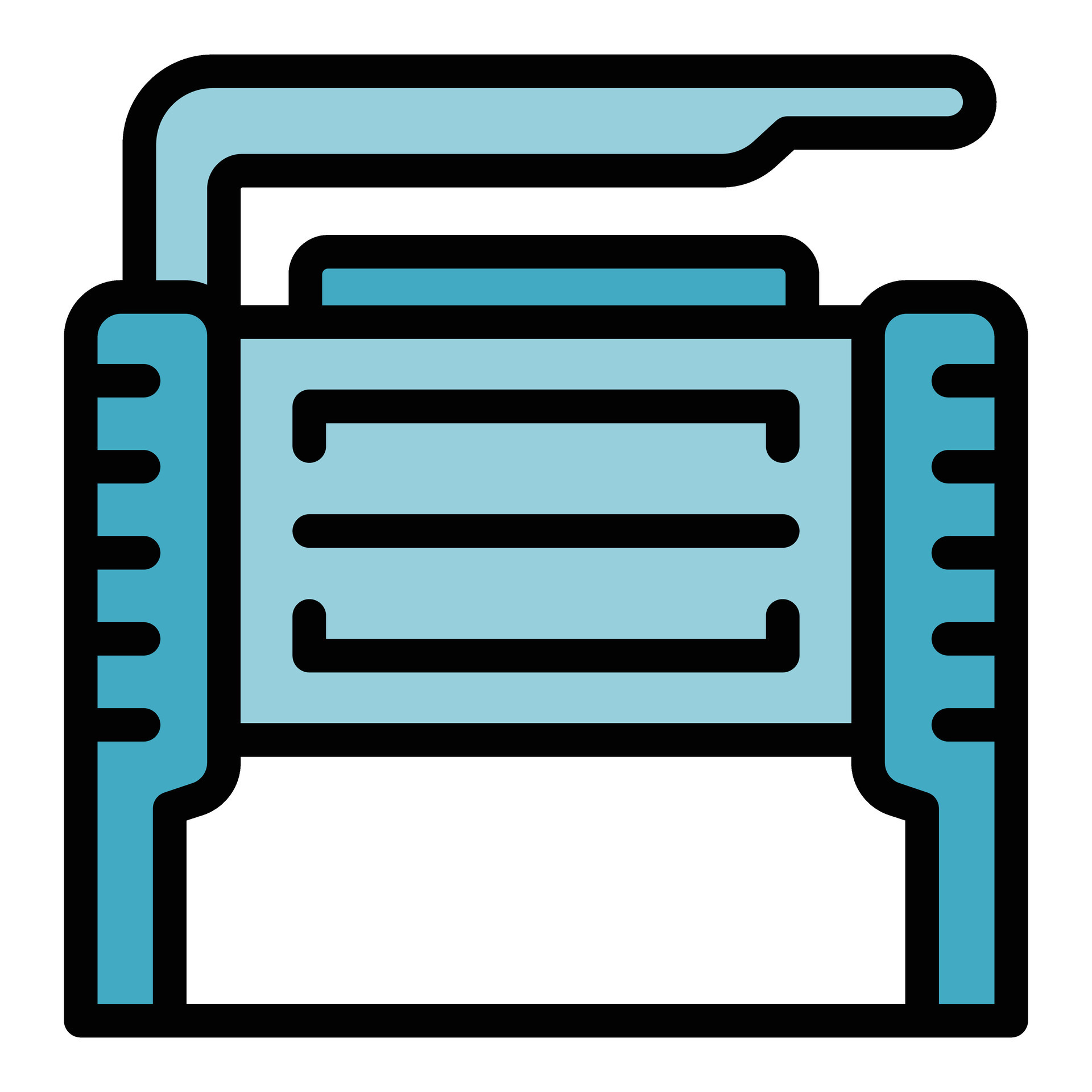 Large plotter icon vector flat 28775923 Vector Art at Vecteezy