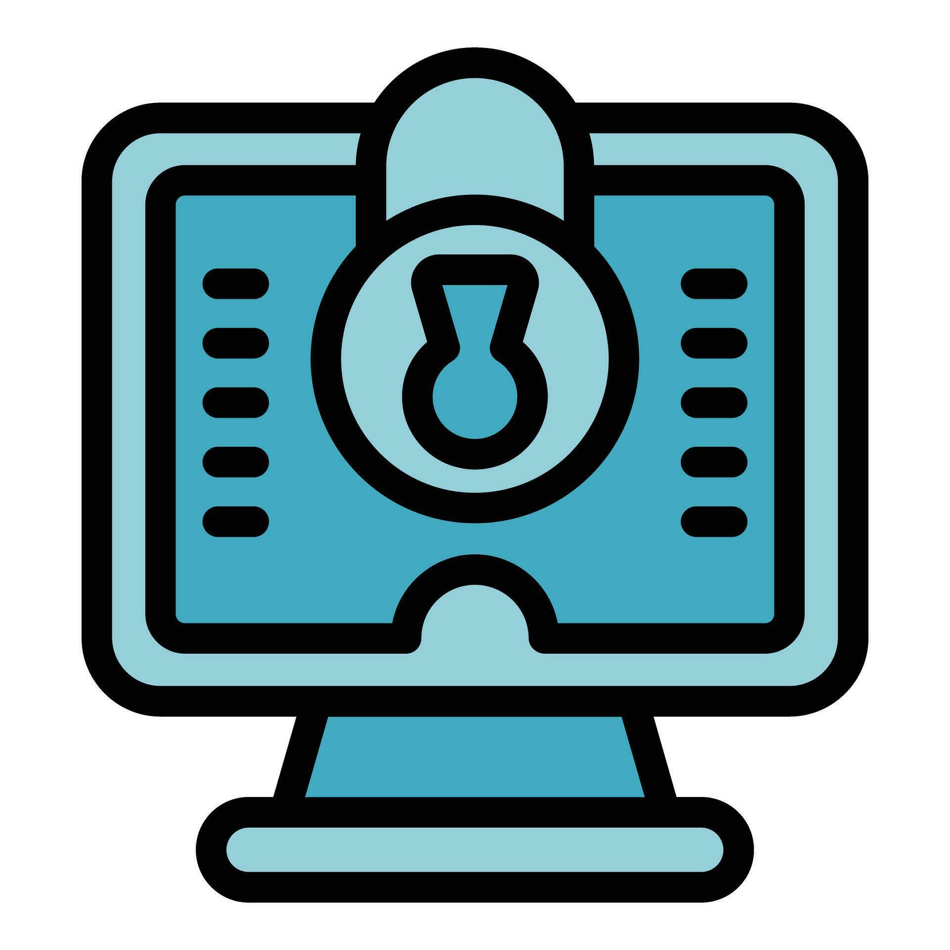 Lock computer icon vector flat 28780771 Vector Art at Vecteezy