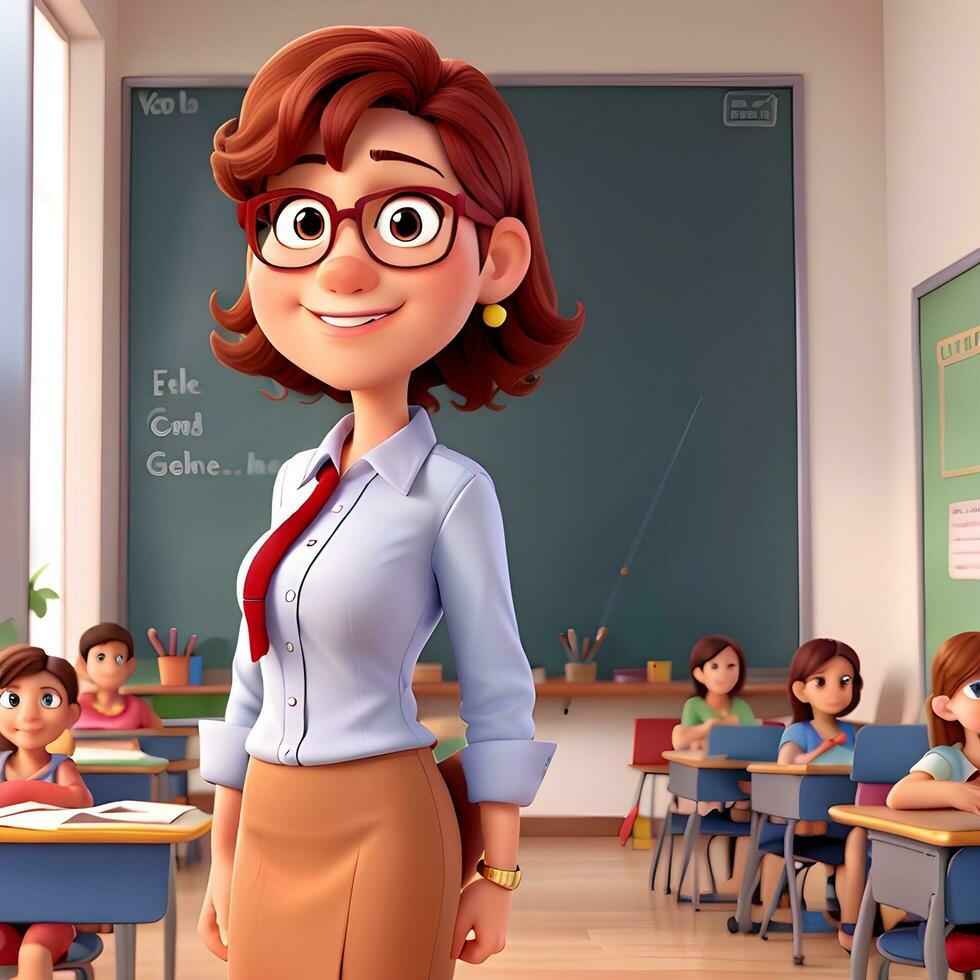 Teacher cartoon character ai generate 28782187 Stock Photo at Vecteezy Teacher cartoon character ai generate 28782187 Stock Photo at Vecteezy