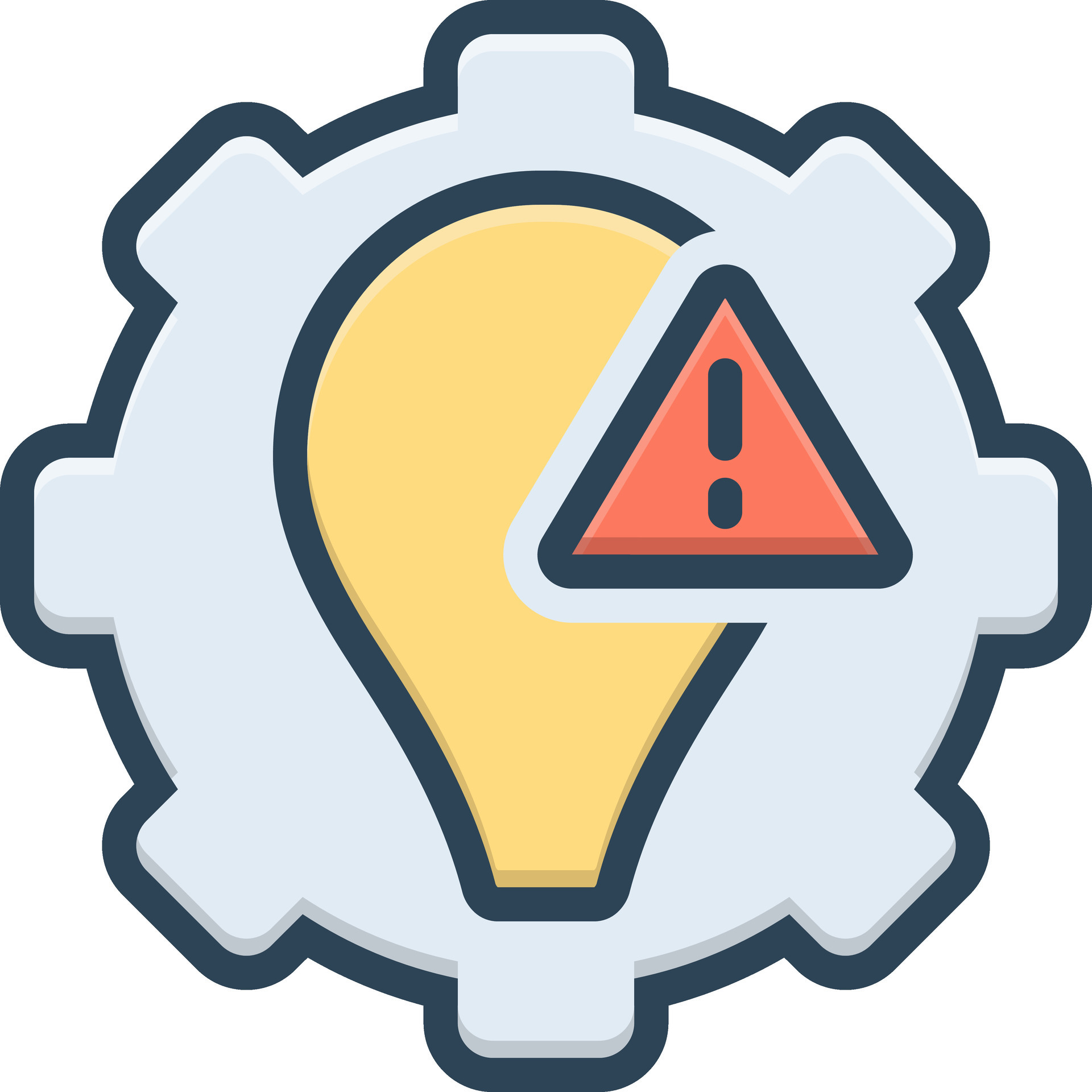 color icon for exceptions 28783581 Vector Art at Vecteezy