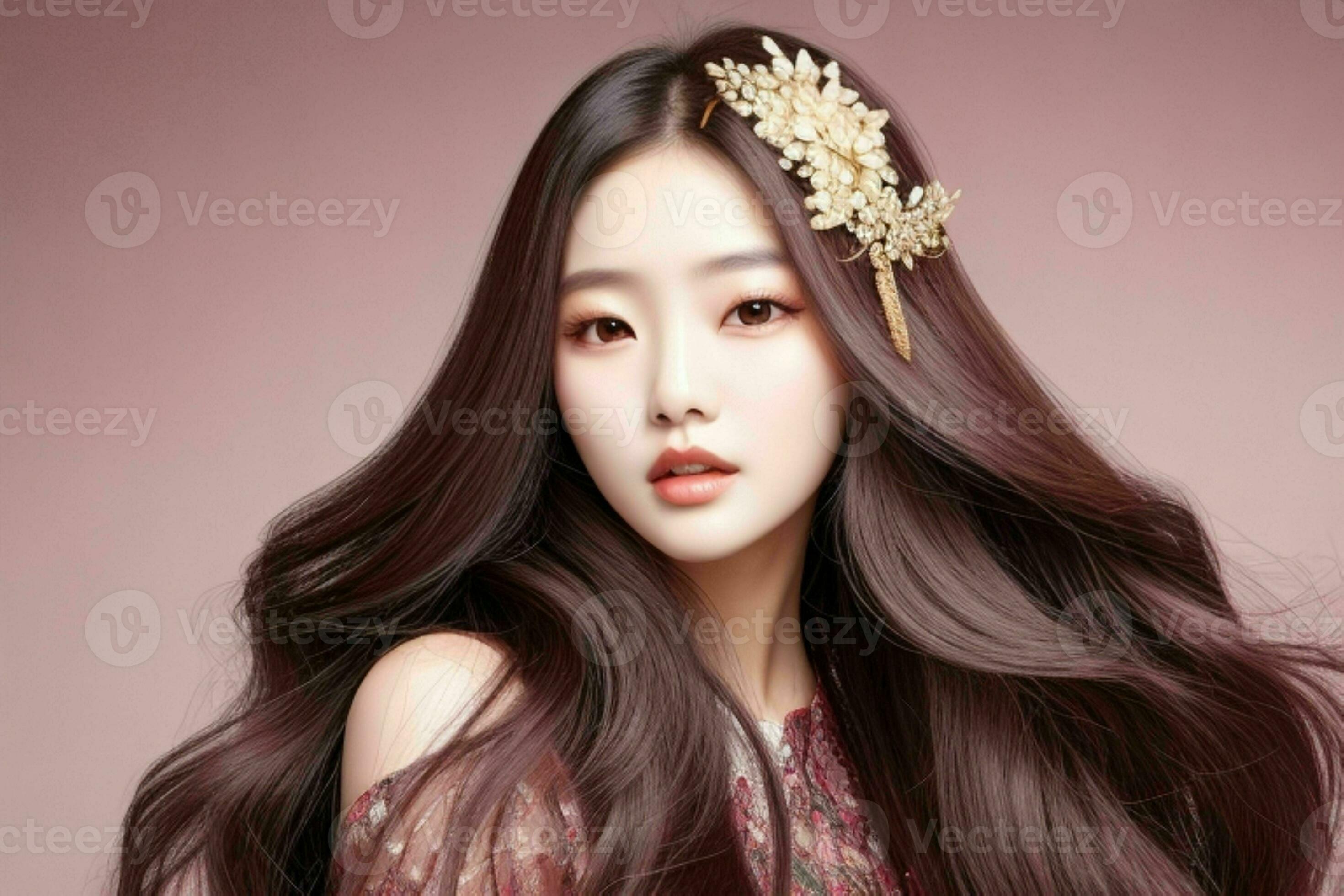 Beautiful Woman Fashion Model With Long Hair Pro Photo 28797074 Stock