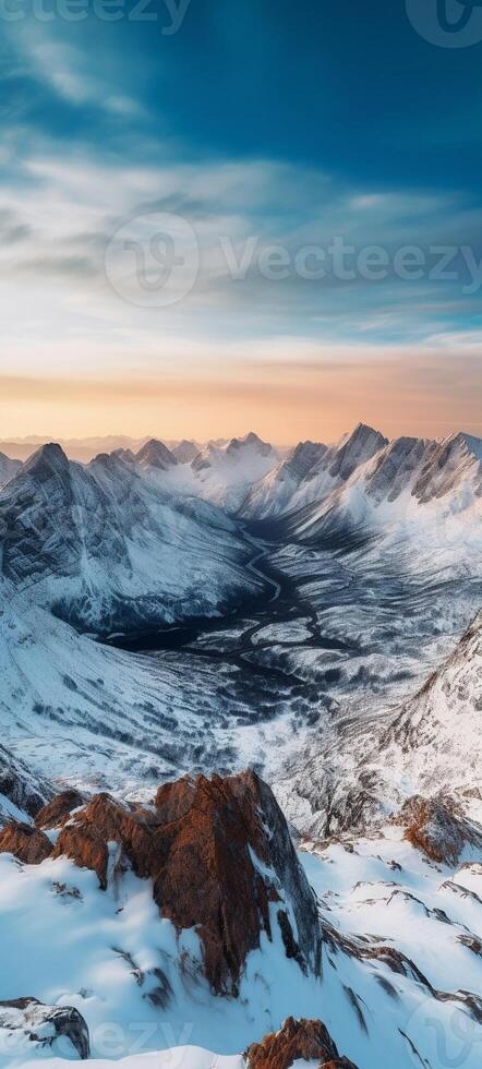 Beautiful Snowy Mountains Wallpaper