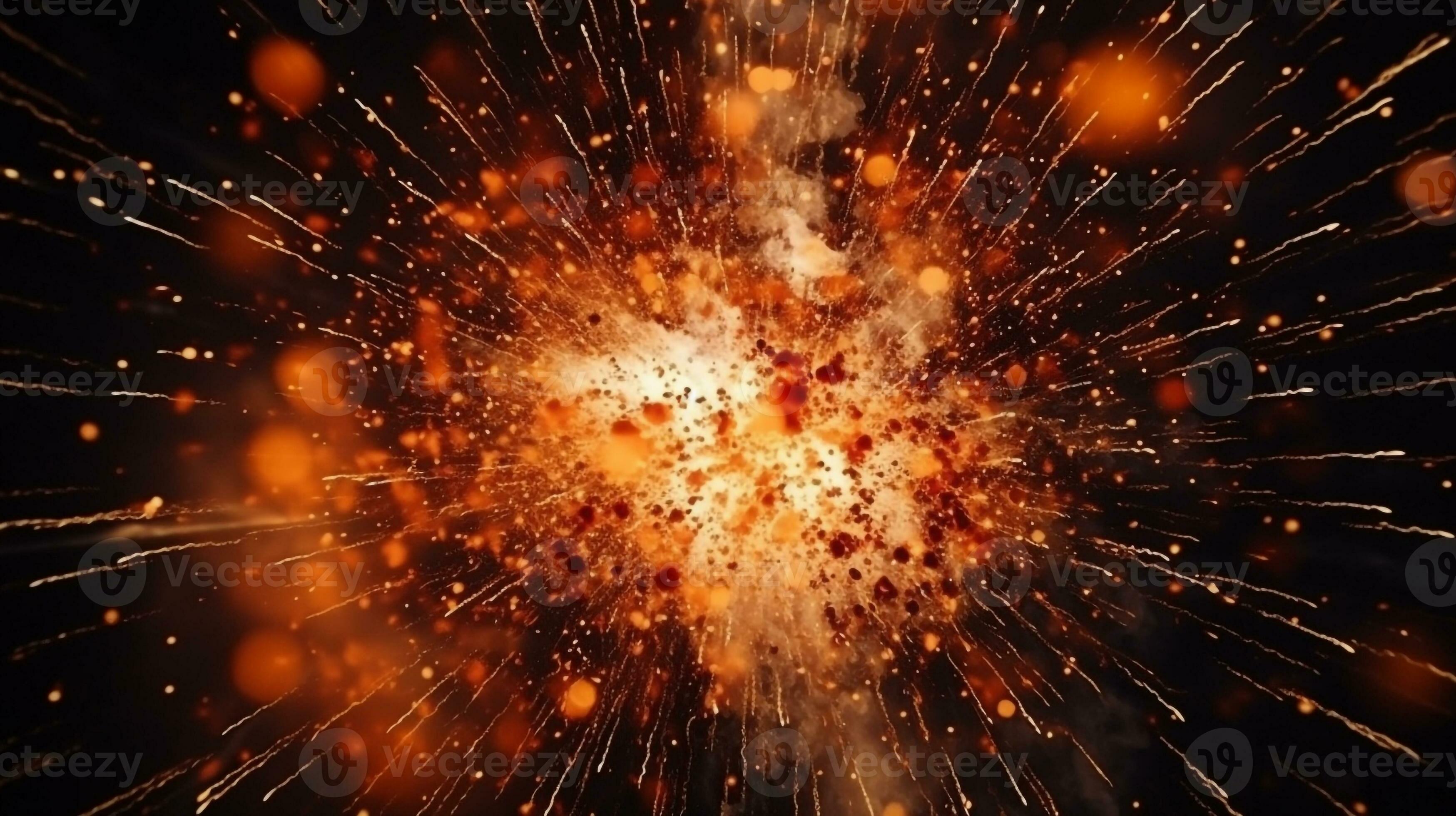 A close-up of a firecracker exploding in slow motion, diwali stock ...