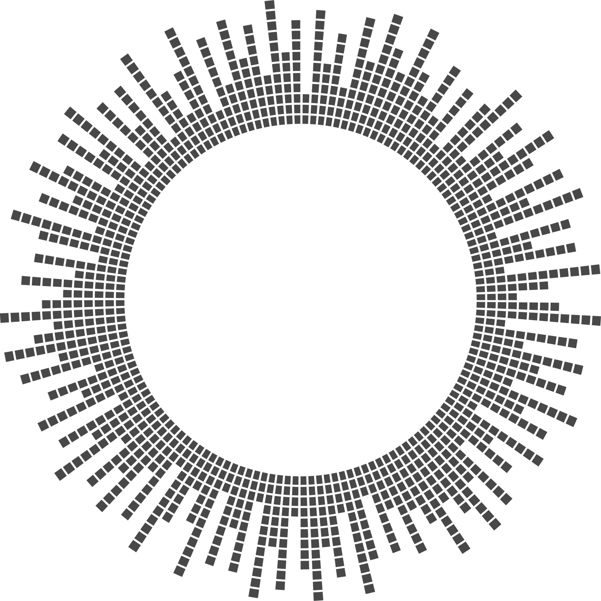 Circle Sound Wave Audio Music Equalizer Round Circular Icon Spectrum Radial Pattern And