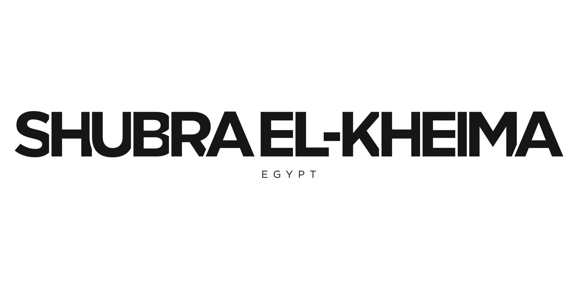 Shubra El Kheima In The Egypt Emblem The Design Features A Geometric Style Vector Illustration