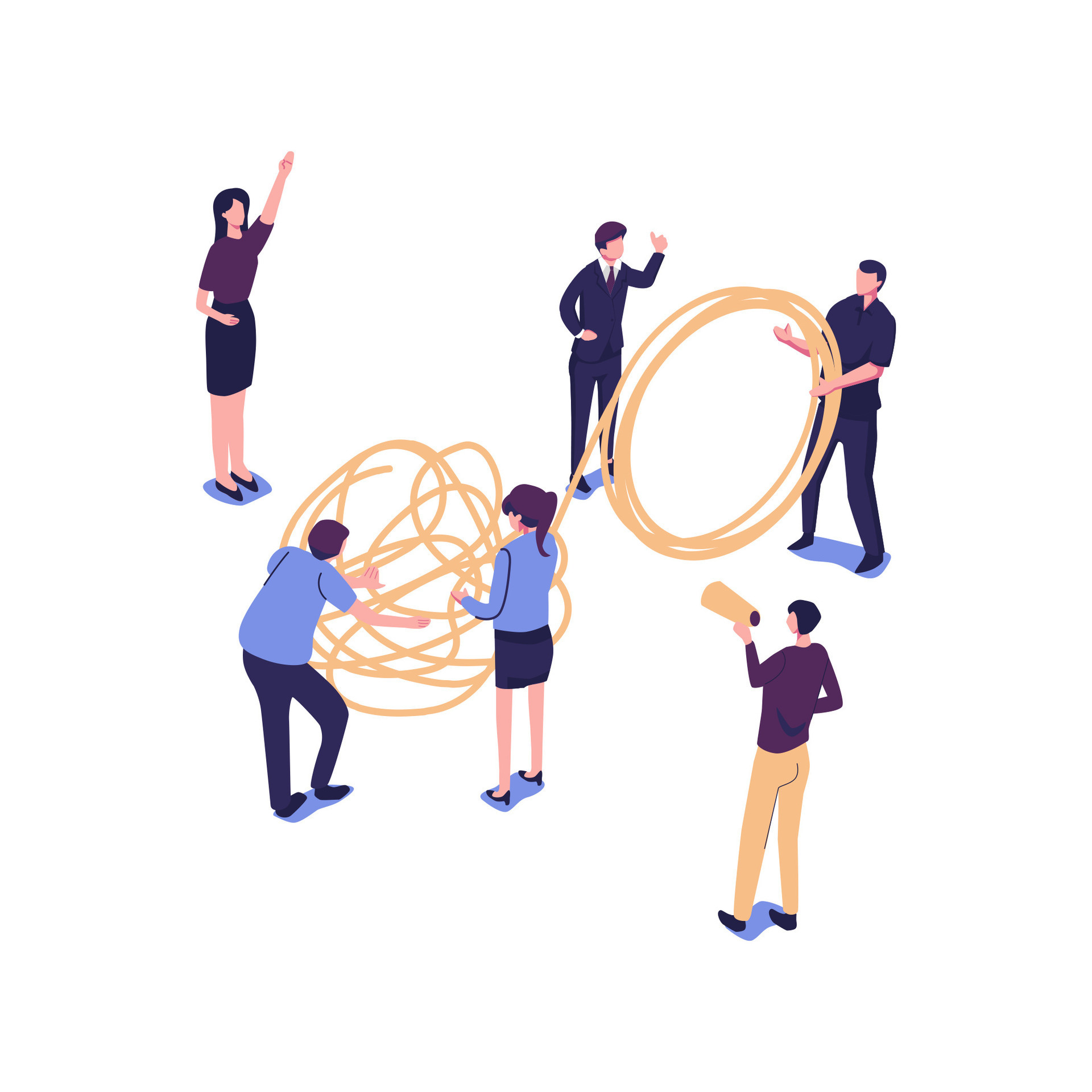 Vector illustration, tangle tangled and unraveled. abstract metaphor ... Vector illustration, tangle tangled and unraveled. abstract metaphor ...
