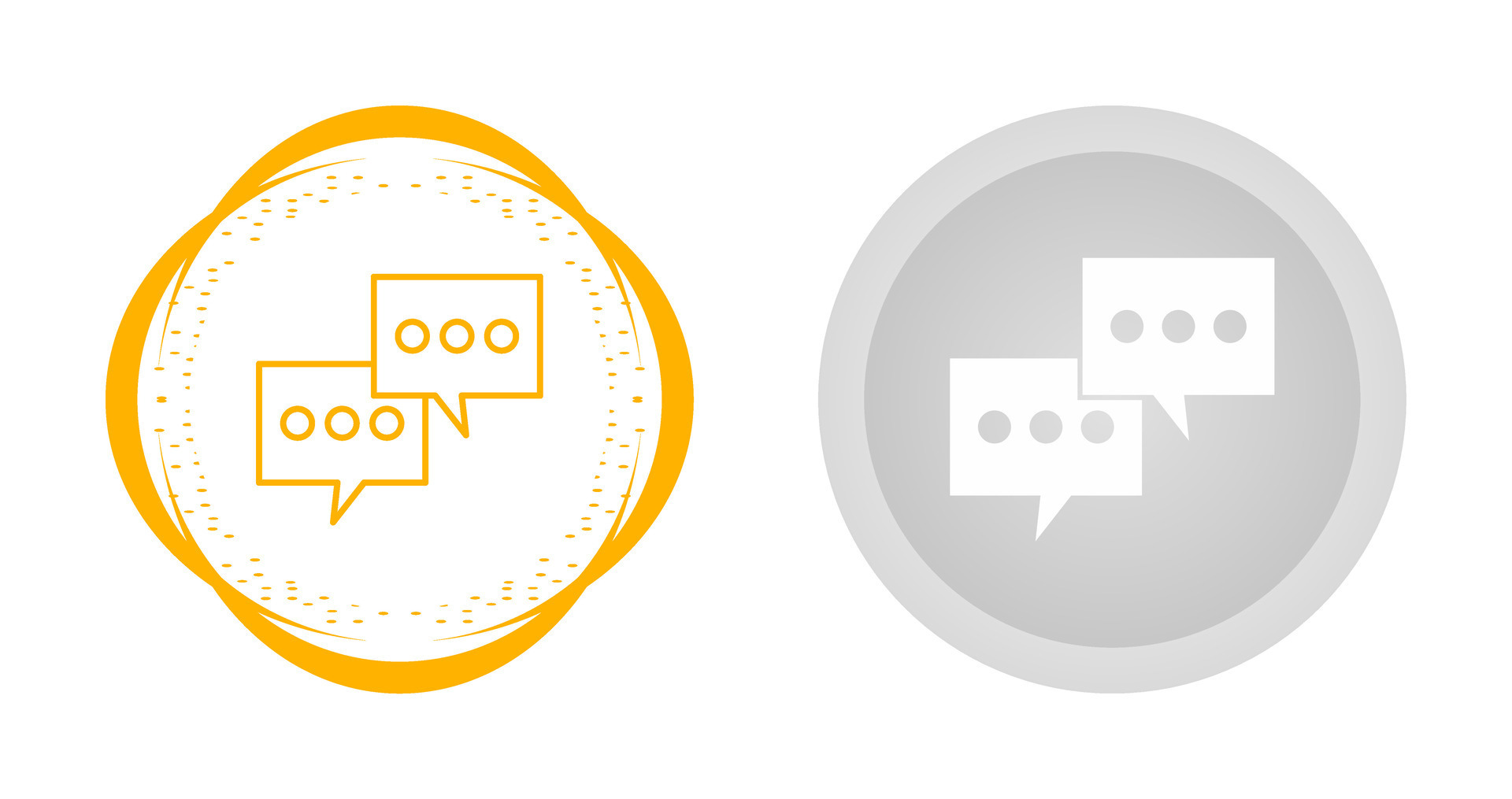 Double Message Bubble Vector Icon 28853355 Vector Art at Vecteezy