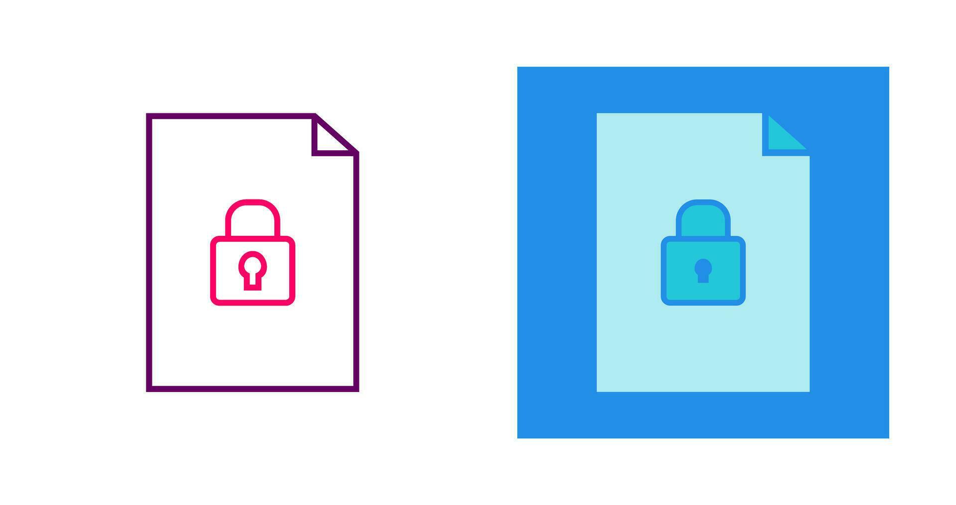 Secure Document Vector Icon 28857748 Vector Art At Vecteezy
