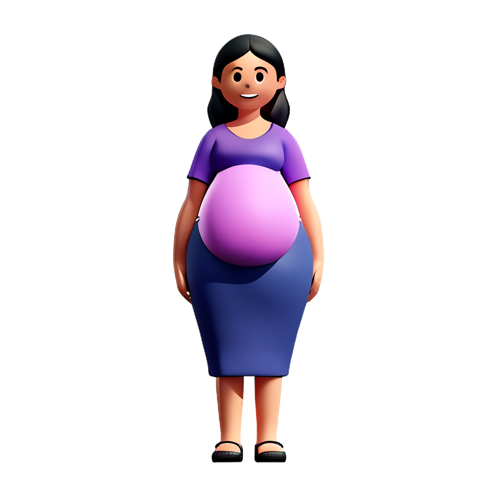 pregnant 3d rendering icon illustration 28857780 PNG