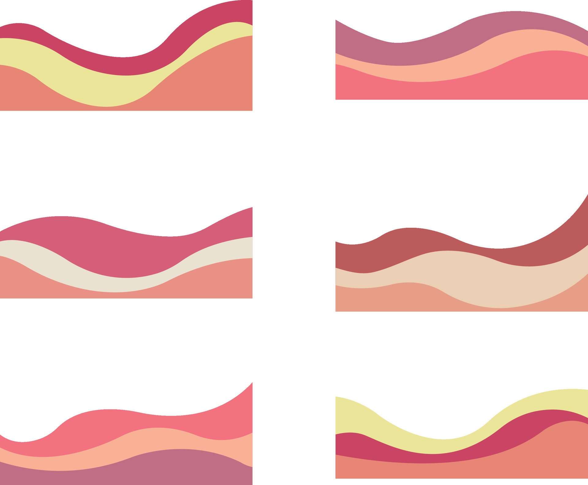 Wave Border for Template Presentation. Vector Illustration 28858310 ...