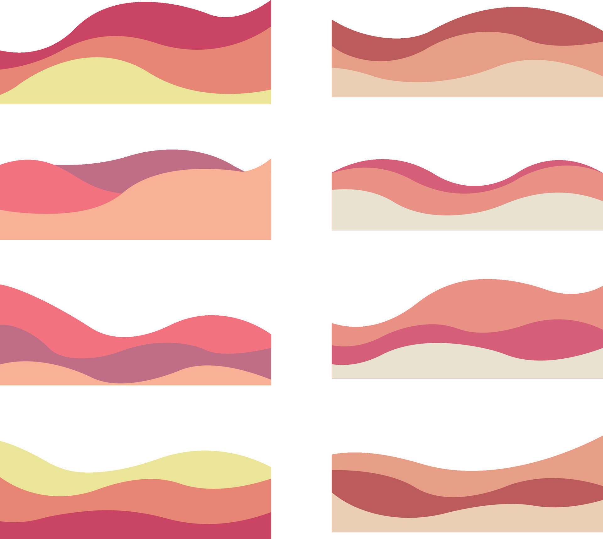 Wave Border for Template Presentation. Vector Illustration 28858364 ...