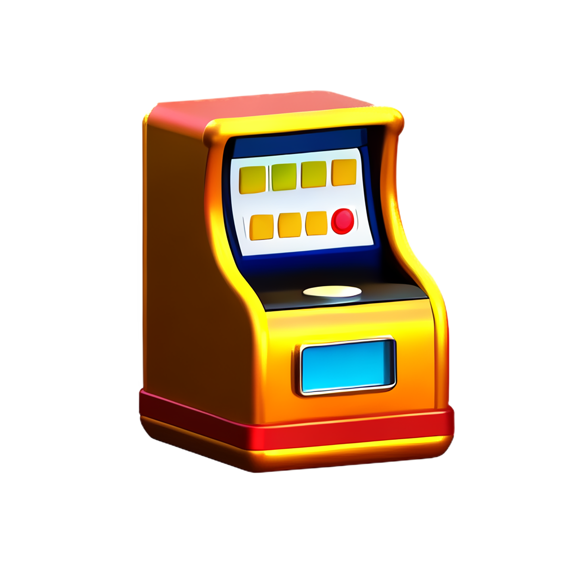 slot machine 3d rendering icon illustration 28864680 PNG