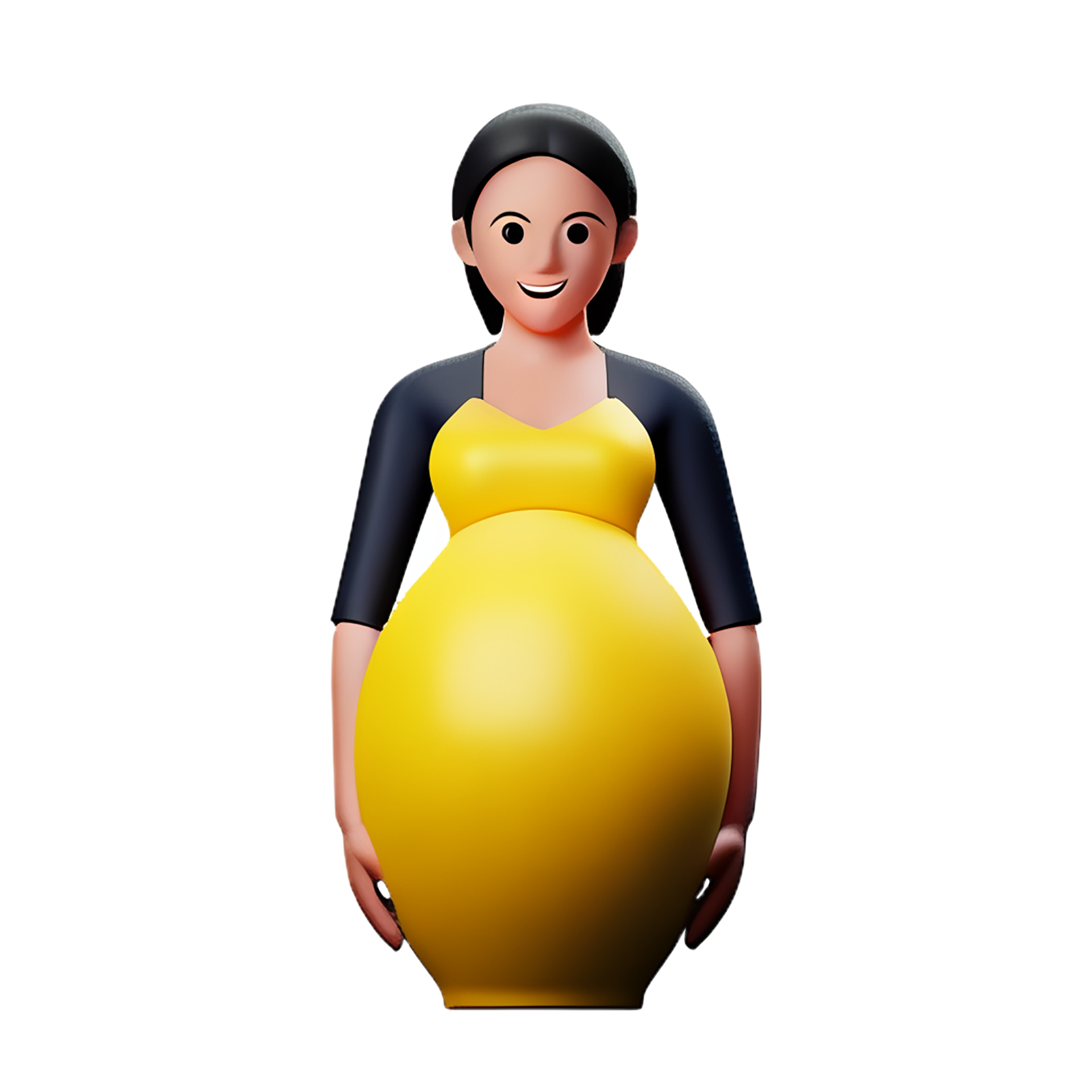pregnant 3d rendering icon illustration 28868234 PNG