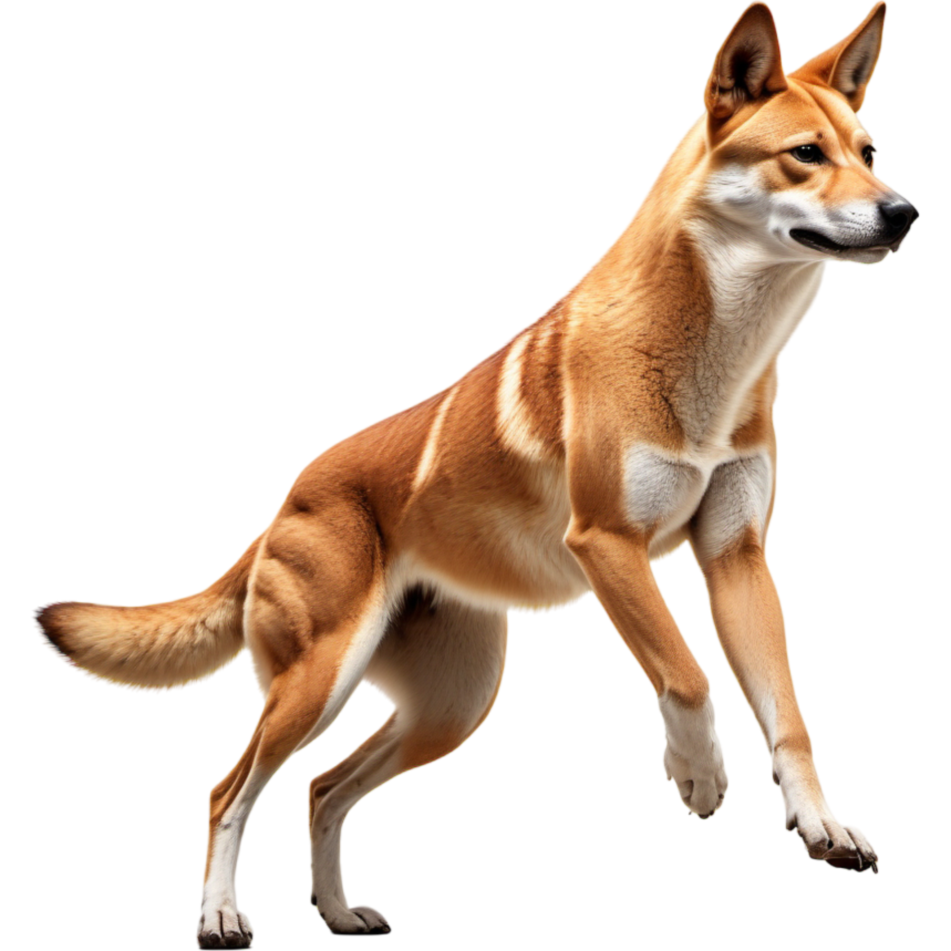 Dingo Runner Australia. AI Generative 28884220 PNG