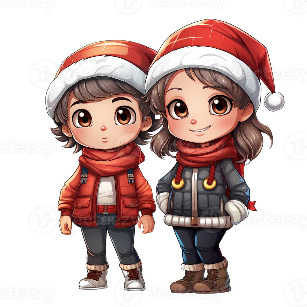 Cute Christmas Elves Clipart Illustration Ai Generative 28889503 Png