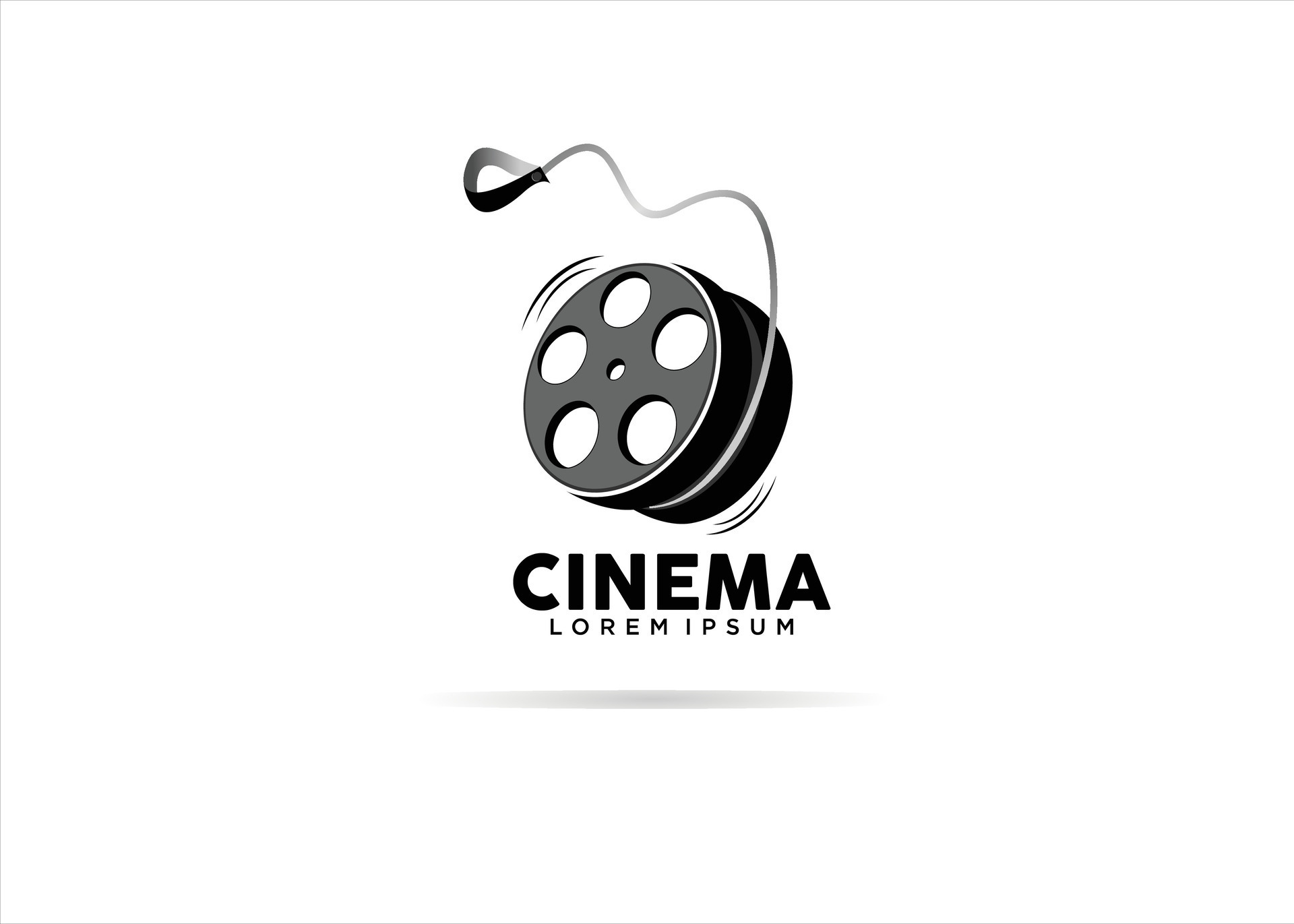 cinema logo design template 28894897 Vector Art at Vecteezy