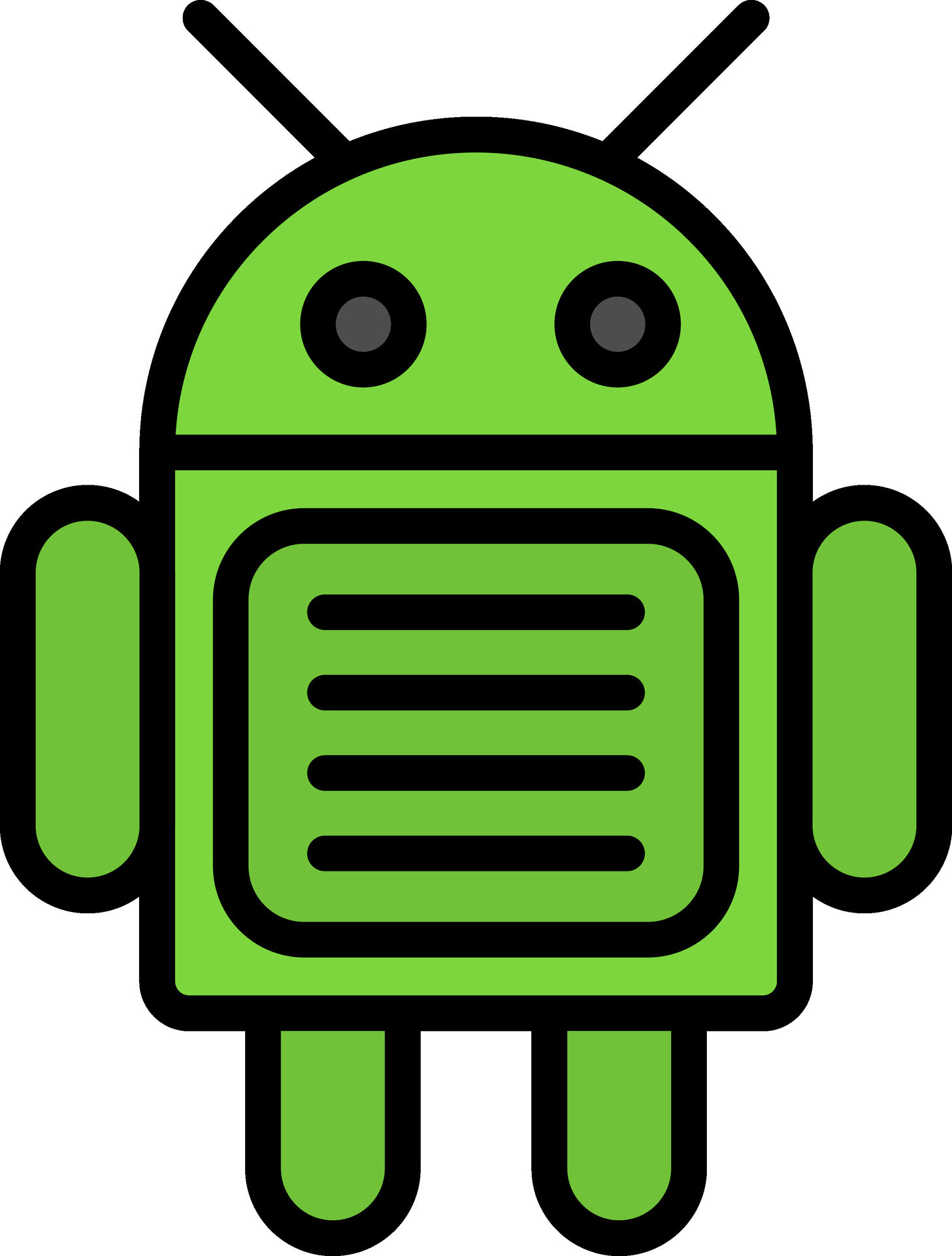 Android Vector Icon Design 28898979 Vector Art at Vecteezy