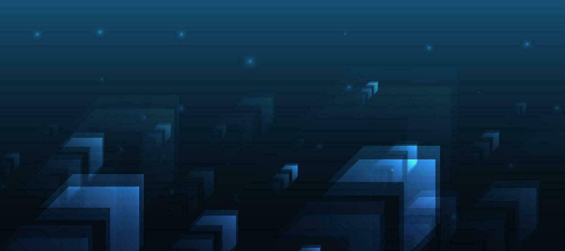 Dark blue glowing arrow light background. Future digital growth ... Dark blue glowing arrow light background. Future digital growth ...