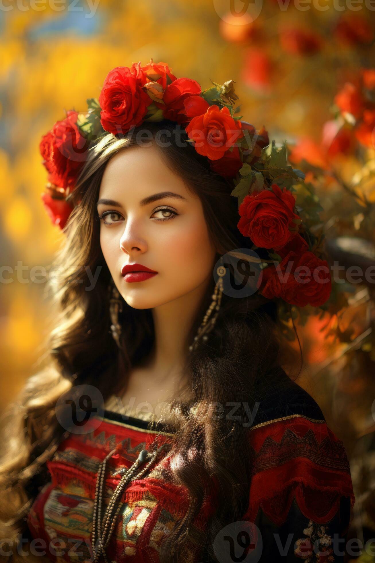 Photo Of Emotional Dynamic Pose Mexican Woman In Autumn AI Generative photo-of-emotional-dynamic-pose-mexican-woman-in-autumn-ai-generative