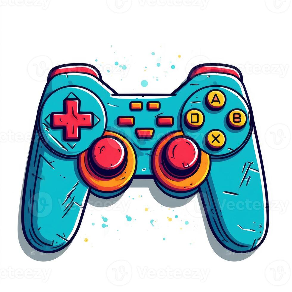 video game controller isolated on white background 28986399 Stock Photo ...