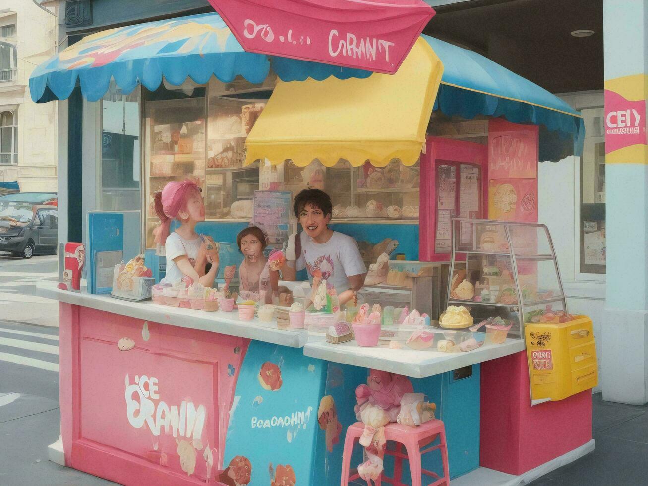 Ice Cream Booth Stock Photos, Images and Backgrounds for Free Download