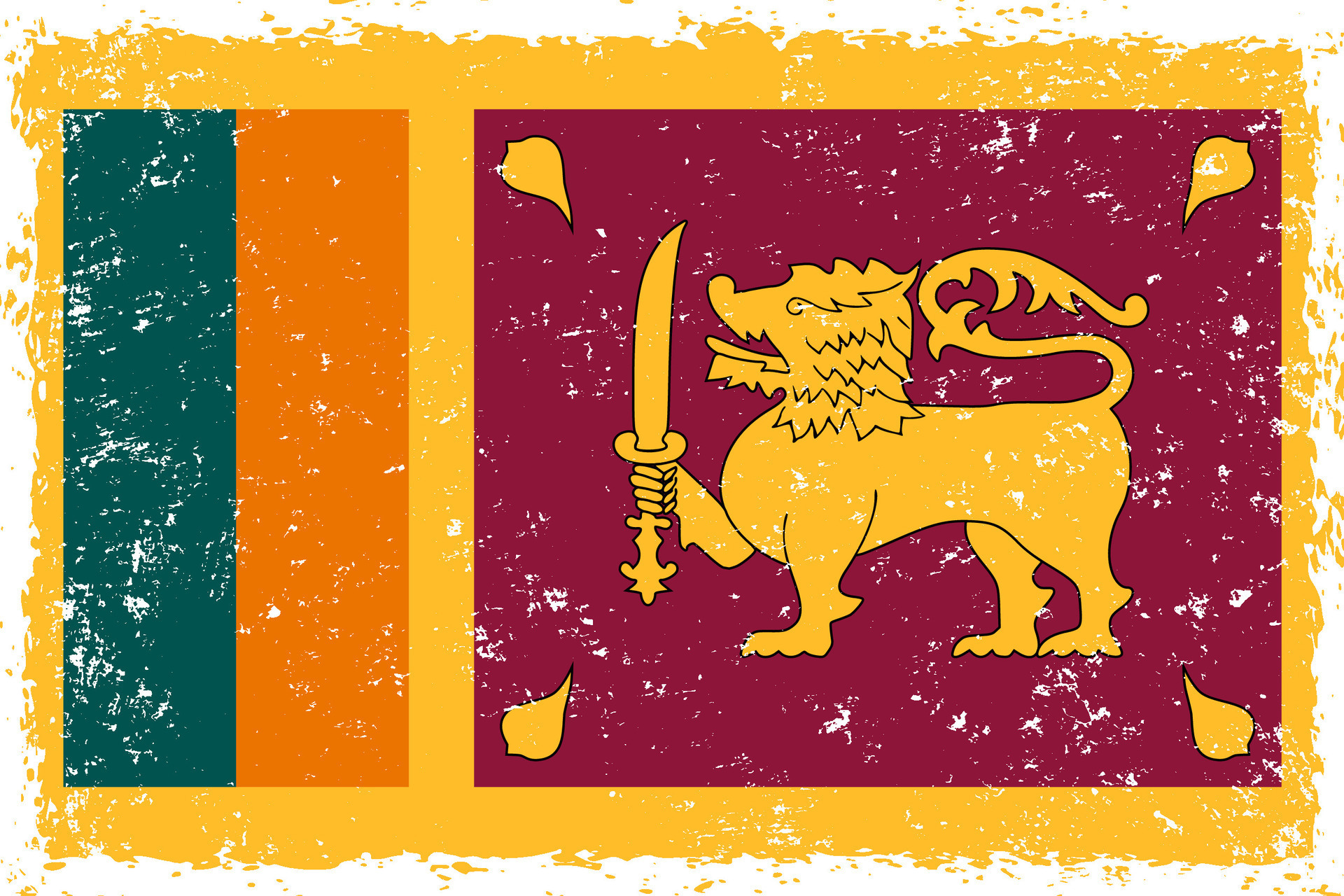 Sri lanka flag grunge distressed style 29071731 Vector Art at Vecteezy Sri lanka flag grunge distressed style 29071731 Vector Art at Vecteezy
