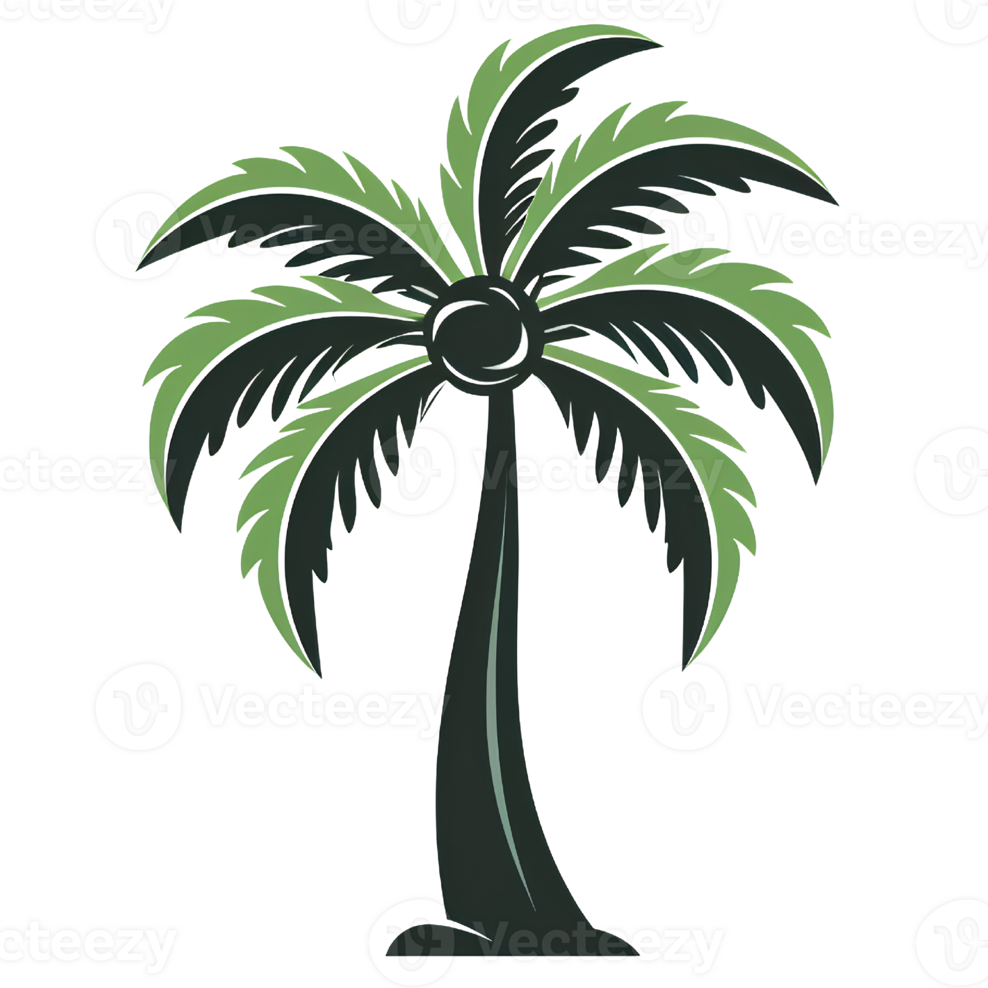 beach coconut tree foldchair ai generate 29071951 PNG