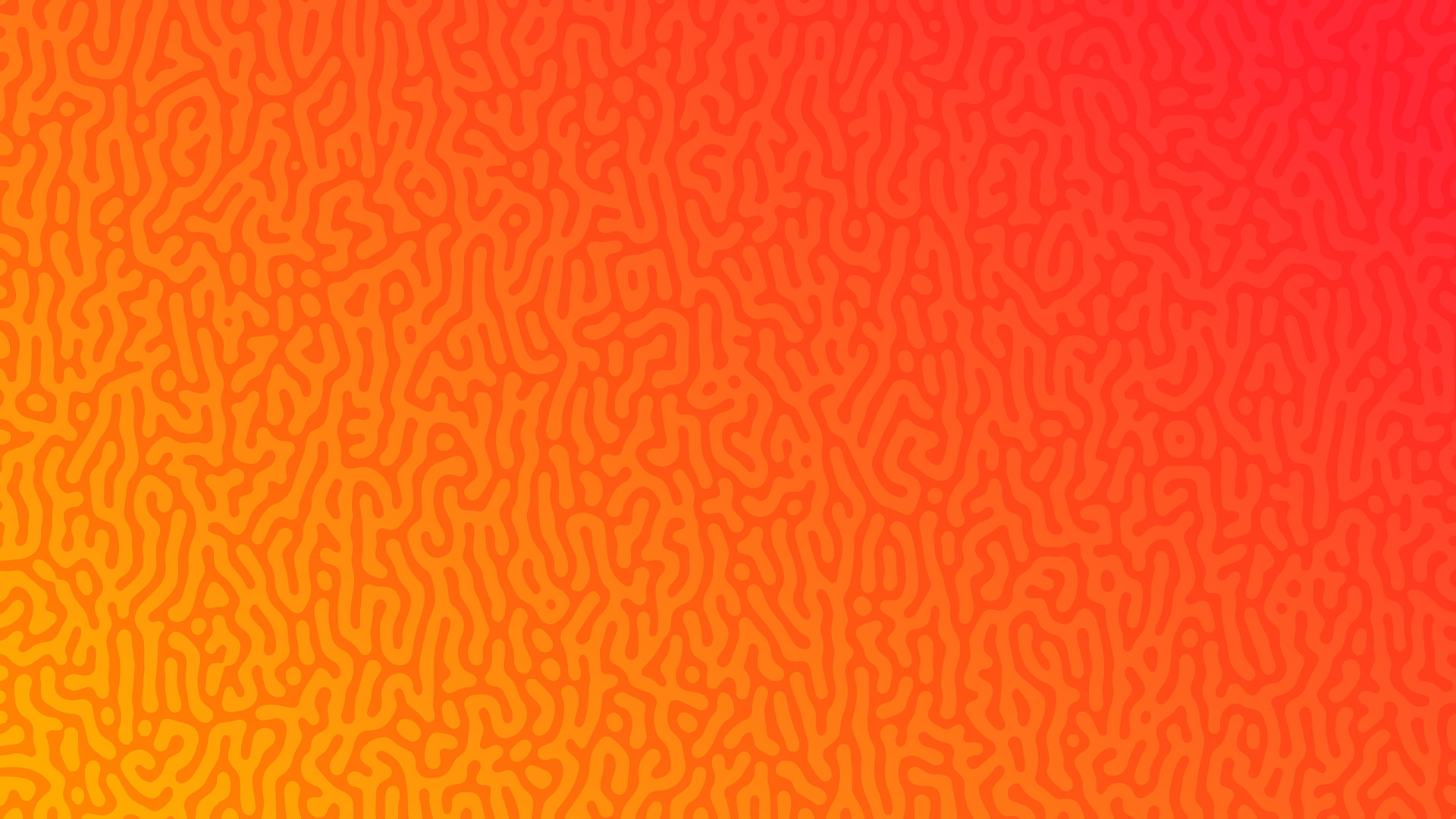 Orange Turing Reaction Gradient Background Abstract Diffusion Pattern With Chaotic Shapes