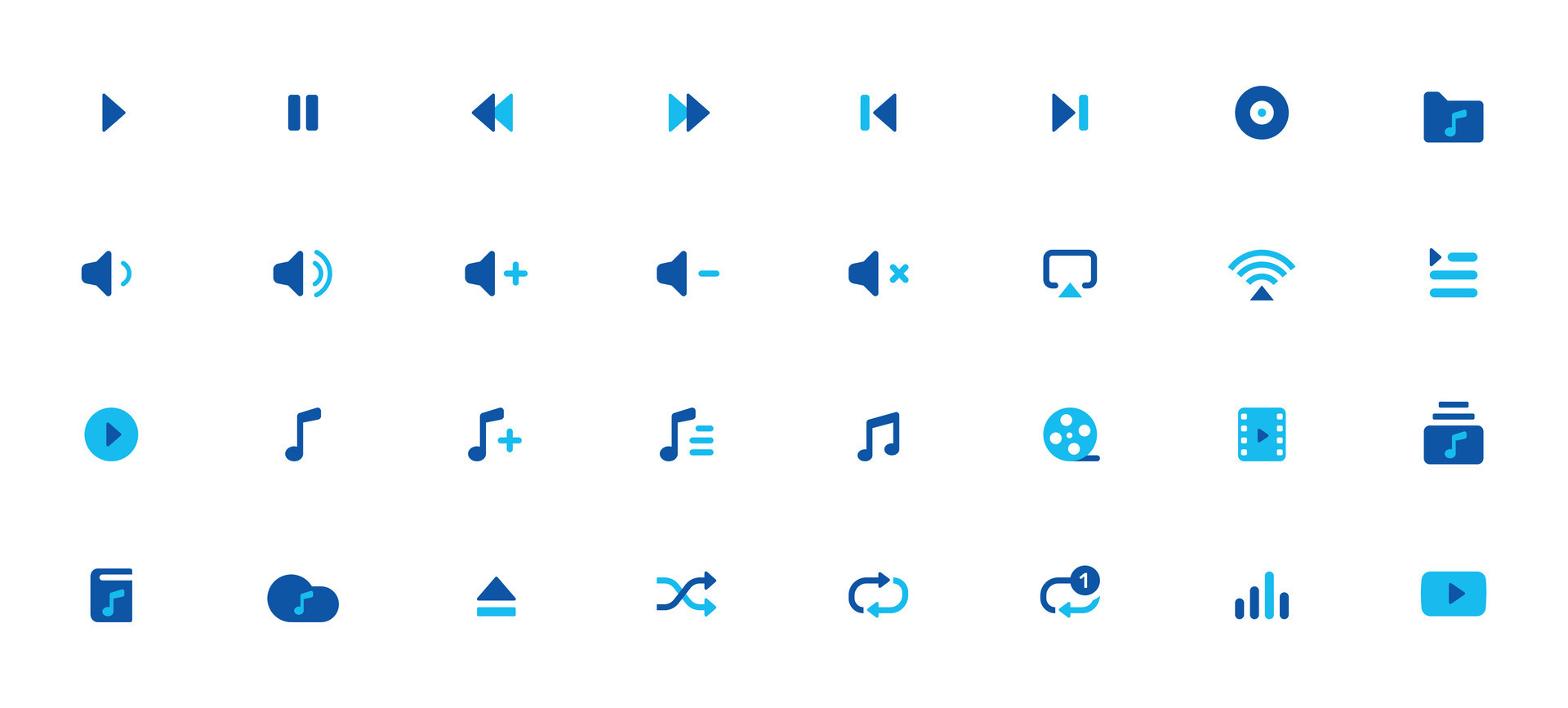 Music, Media player icons. Music, interface, design media player ... Music, Media player icons. Music, interface, design media player ...