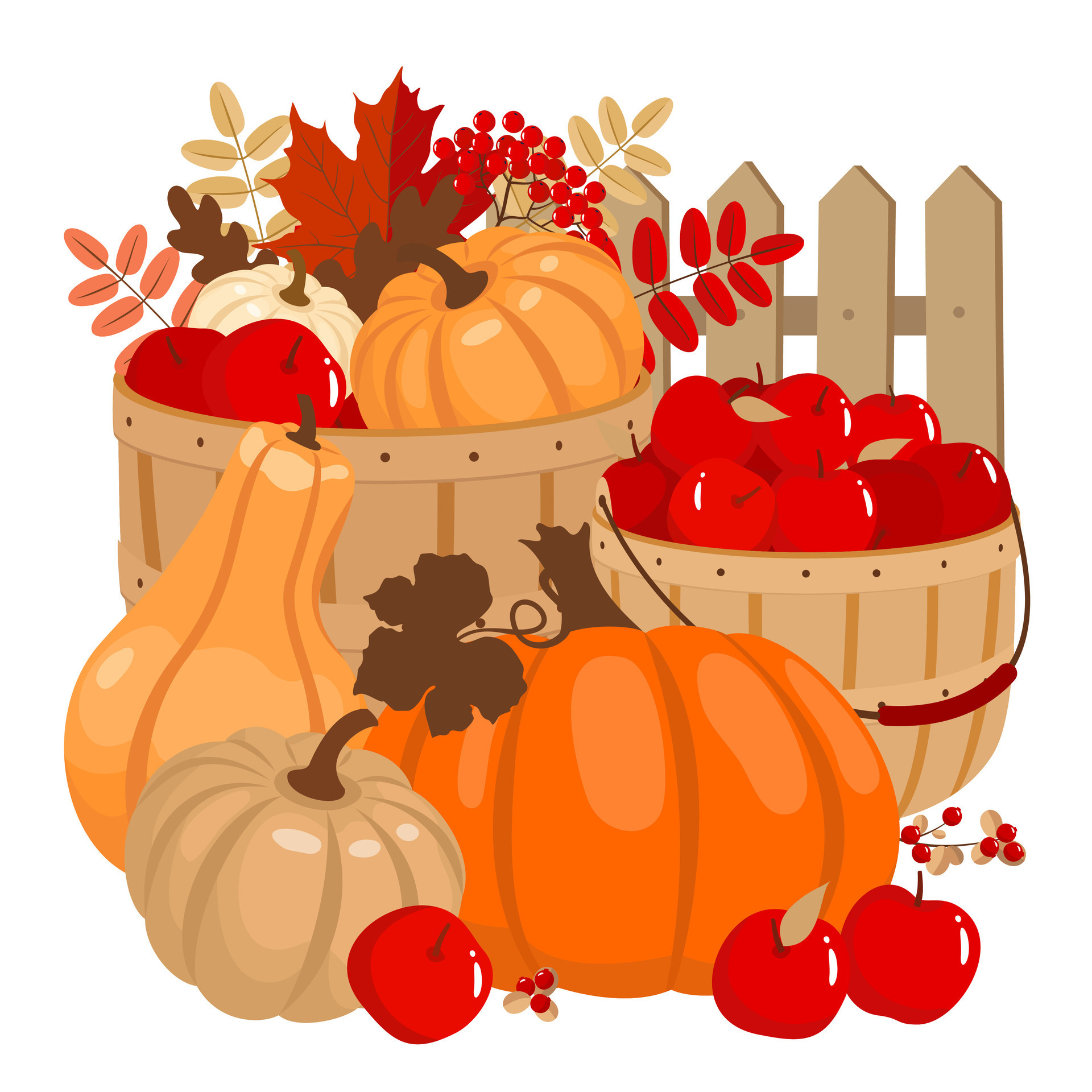 Apple Harvest Clipart