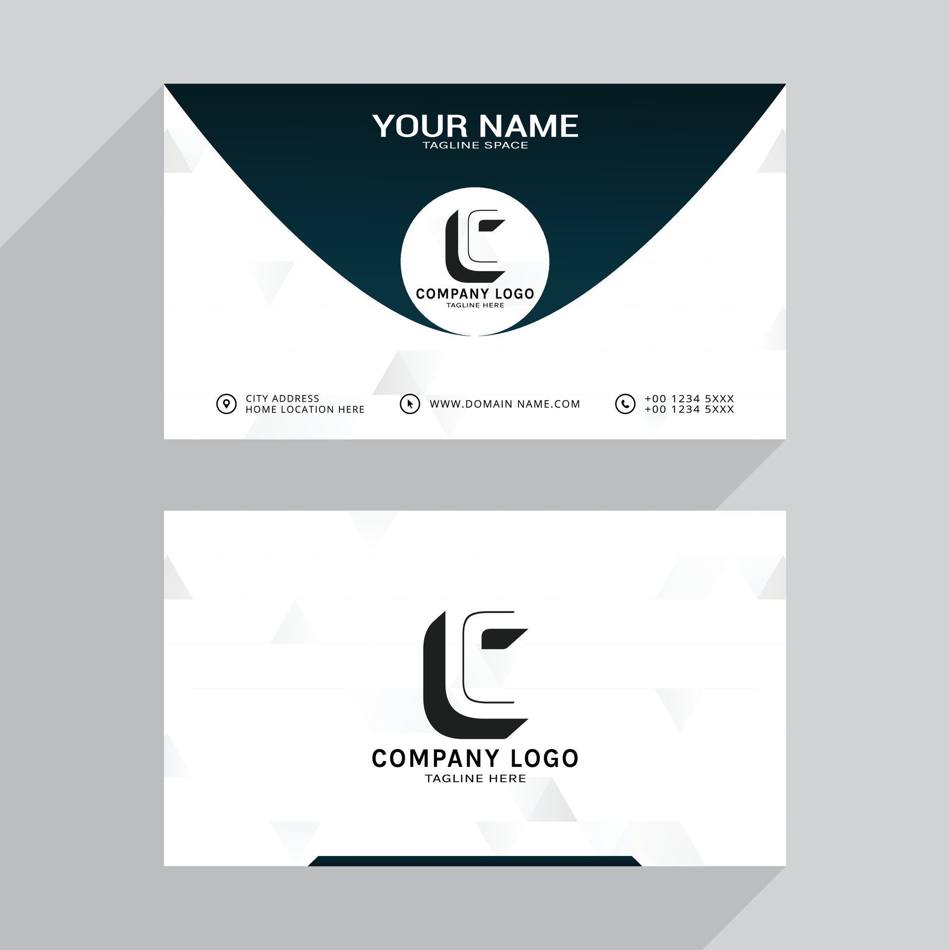 Vector Business cards and Modern Creative and Clean template. simple ... Vector Business cards and Modern Creative and Clean template. simple ...