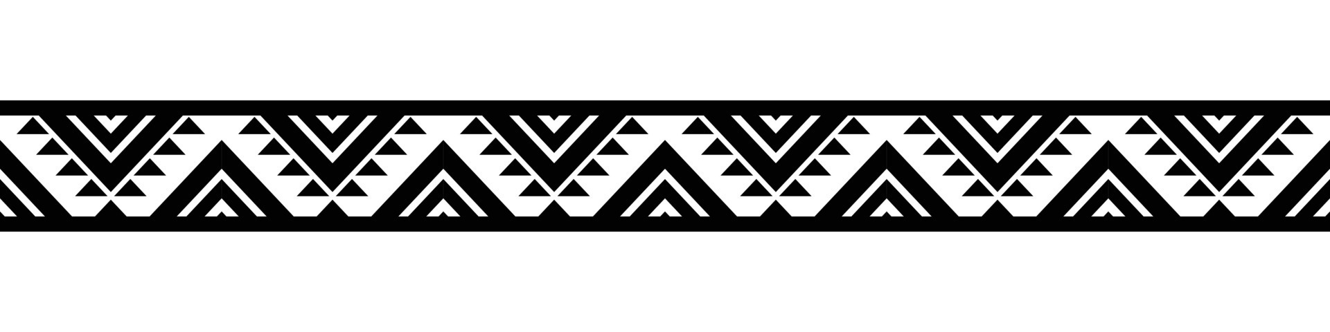 Black border. Aztec tribal seamless pattern in black and white ...