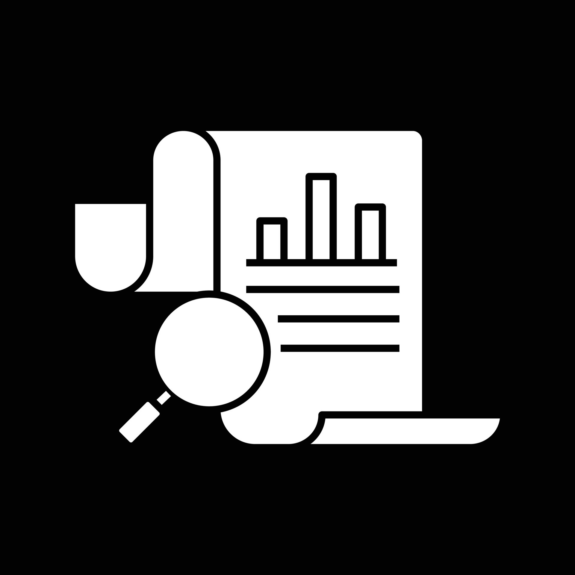 Document Data Analytics. Content Review Symbol. Vector Editable Icon ...