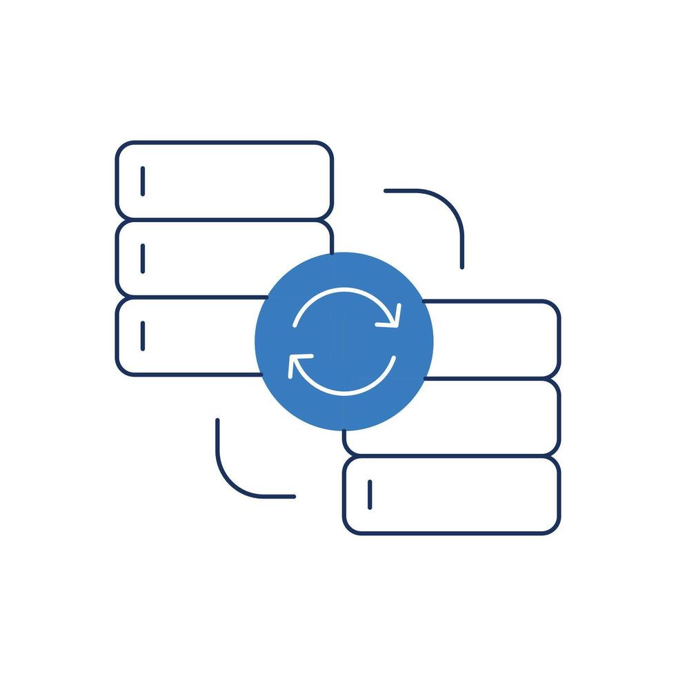 Data Replication Vector Editable Stroke Icon 29098214 Vector Art At Vecteezy