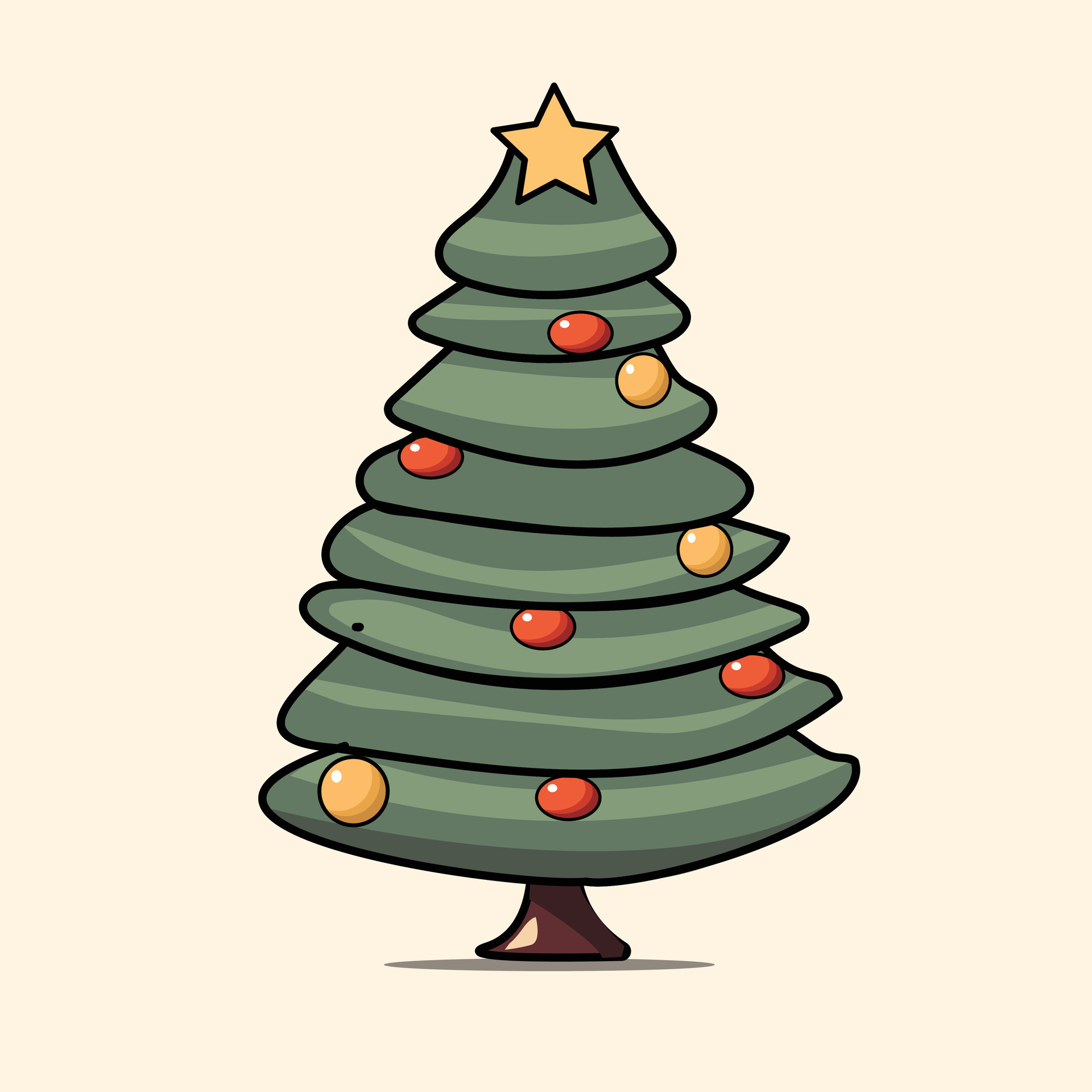 Christmas tree vector free download 29103021 Vector Art at Vecteezy