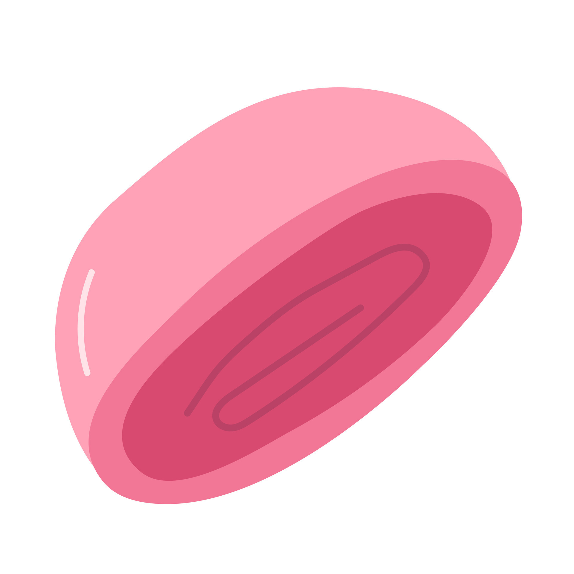 Pink Mochi Cake Isolated Vector Japanese Traditional Mochi Dessert In Slice 29103129 Vector Art