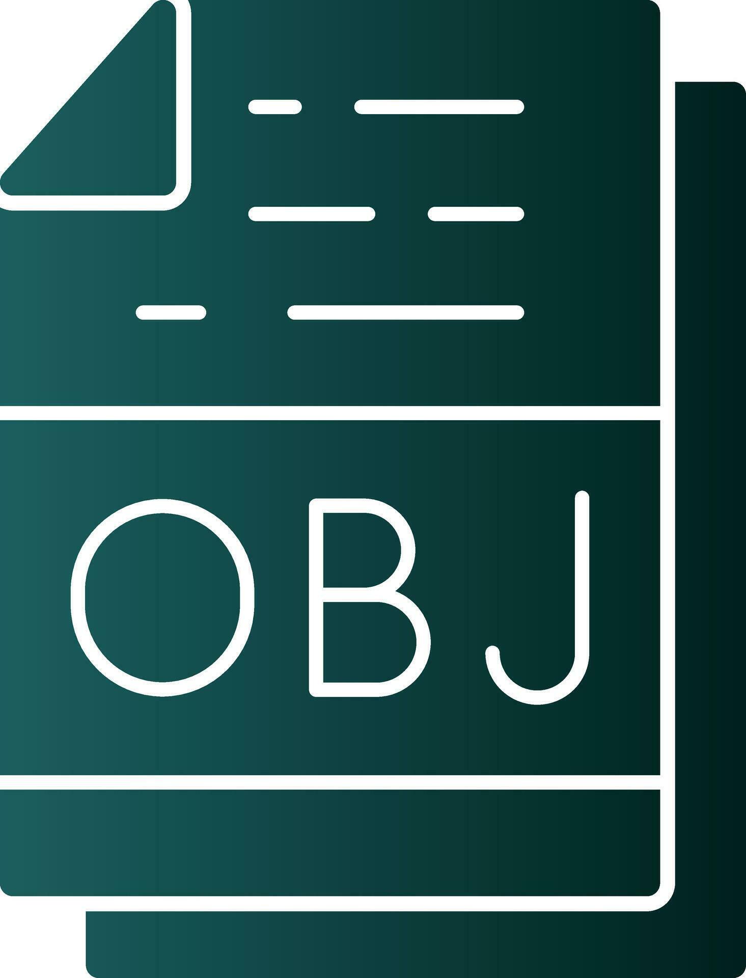 Obj File Format Vector Icon Design 29103191 Vector Art At Vecteezy