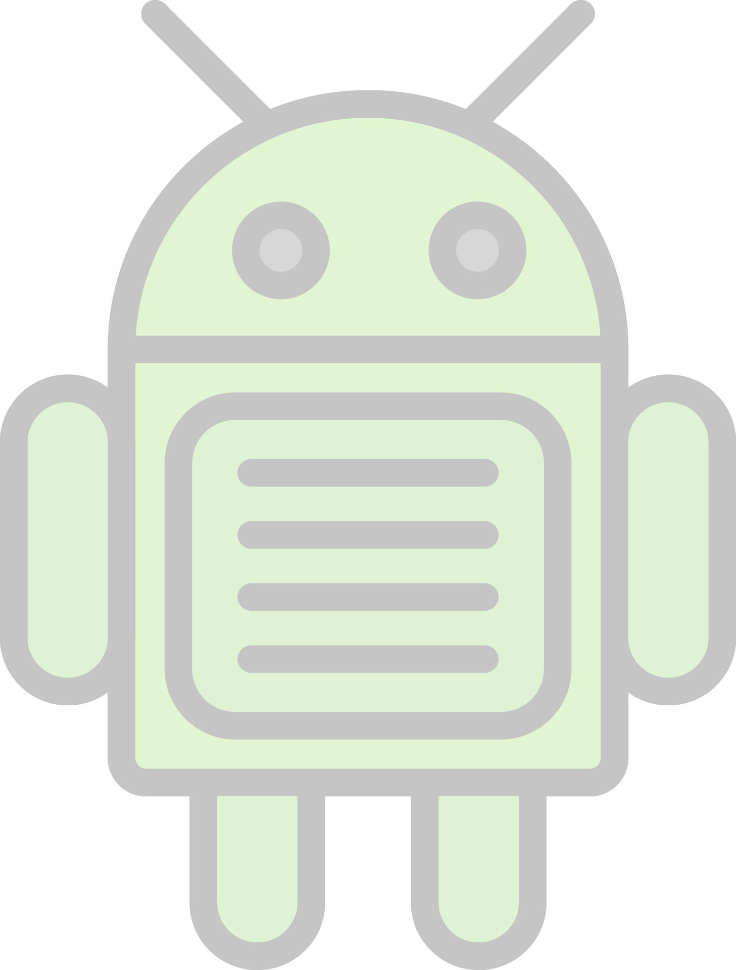 Android Vector Icon Design 29104033 Vector Art at Vecteezy