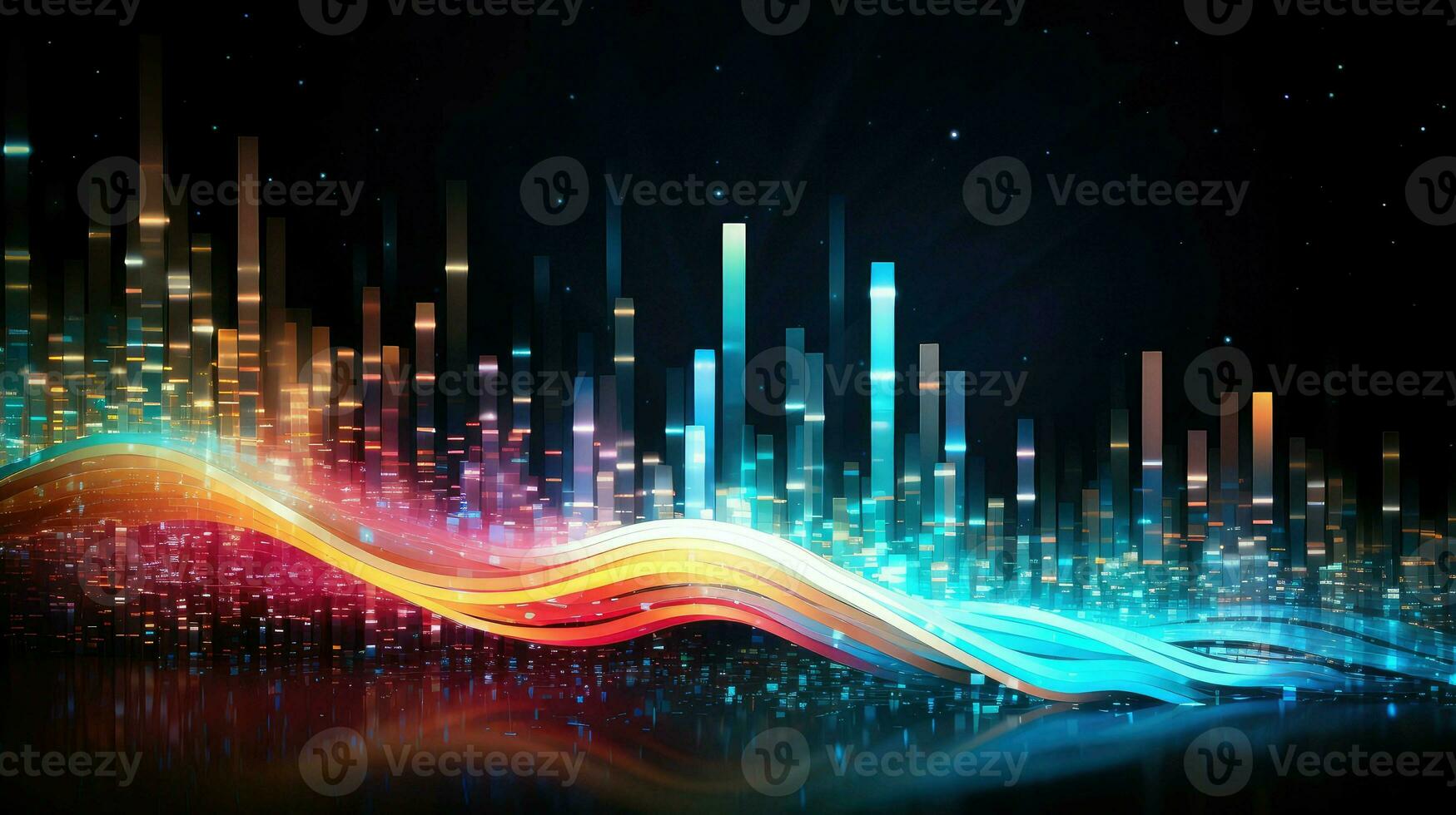 technology digital data cascade ai generated 29110081 Stock Photo at ...