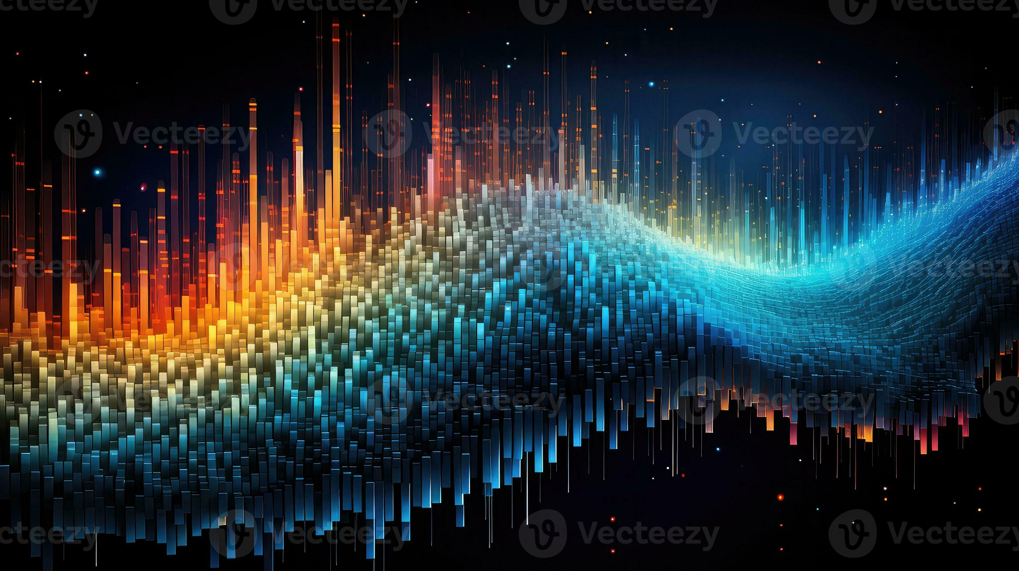technology algorithmic data cascade ai generated 29110230 Stock Photo at Vecteezy